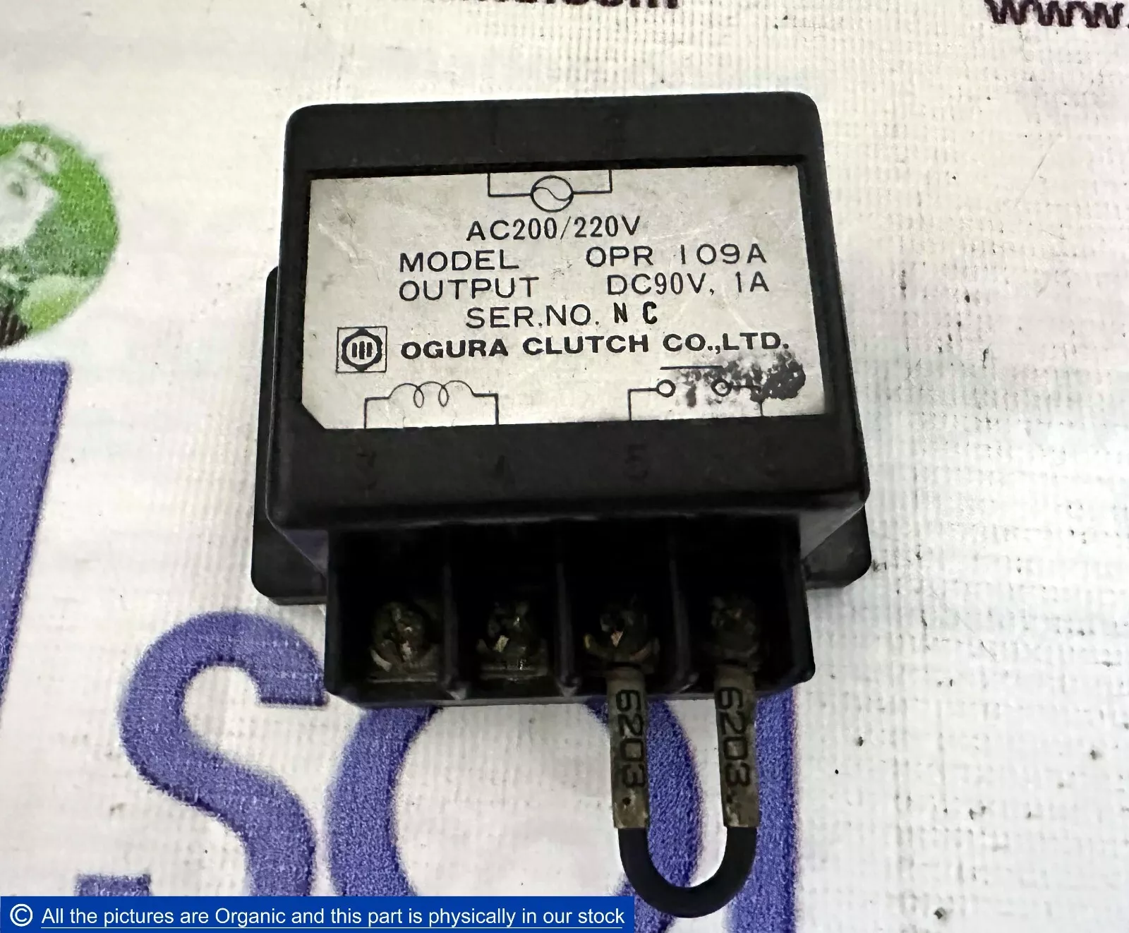 Ogura Clutch OPR I09A Brake Rectifier Module 90VDC 1A OPRI09A Brake ...