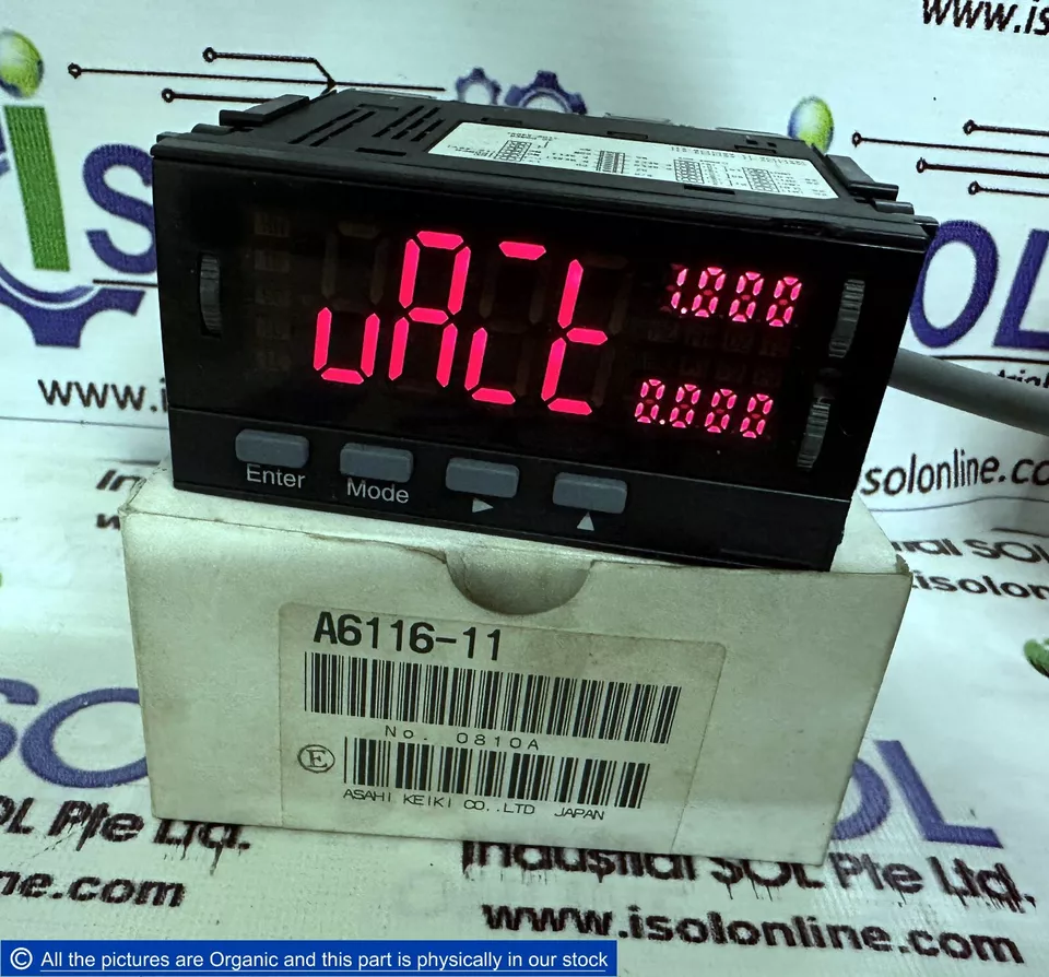 Asahi Keiki A6116-11 Universal Digital Panel Meter 240VAC A6000-Series Japan New - Industrial ...