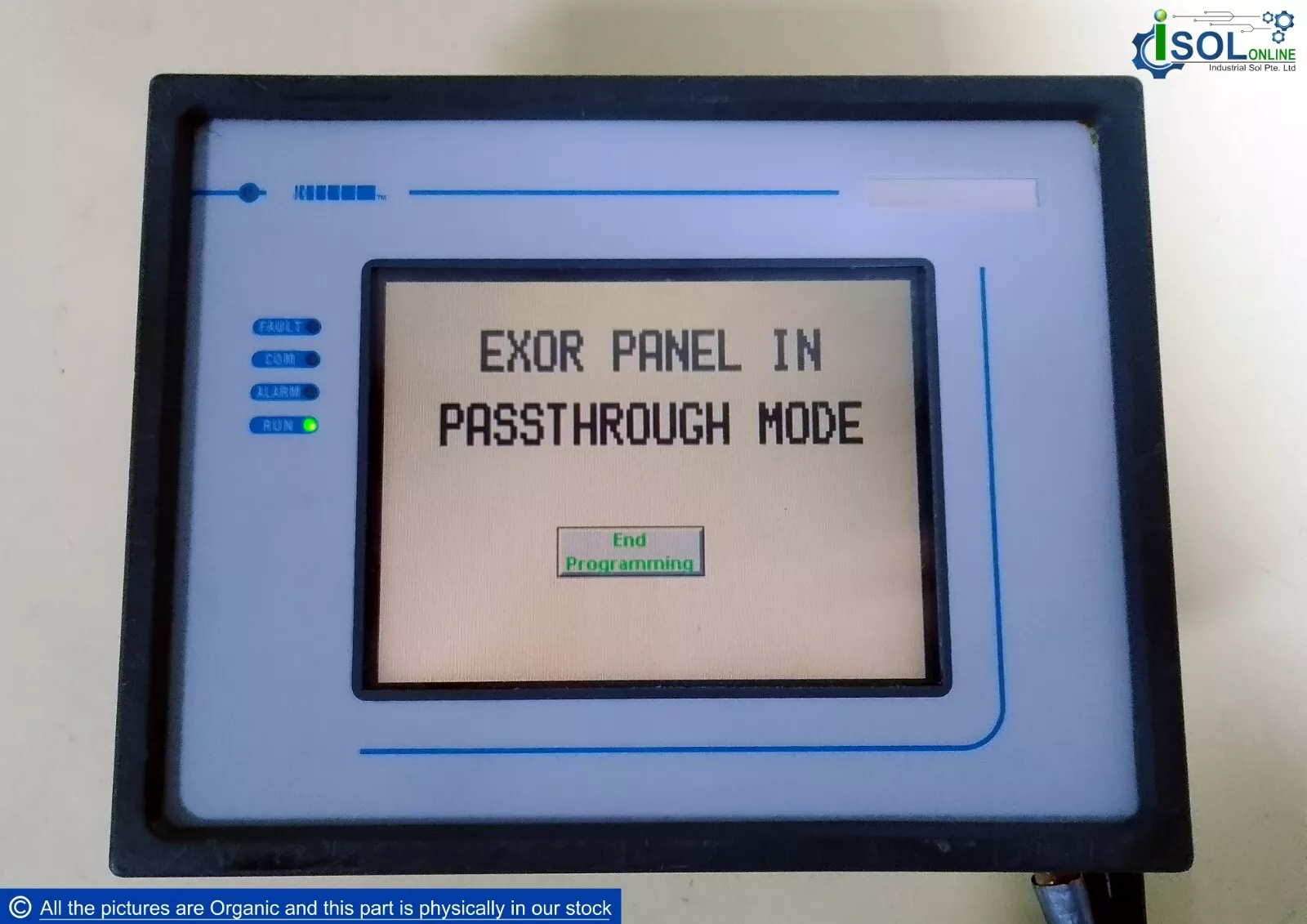 EXOR UniOP ECT-16-0045 Universal Operator Panel H/W V. 33A S/W V. FW 37 ...