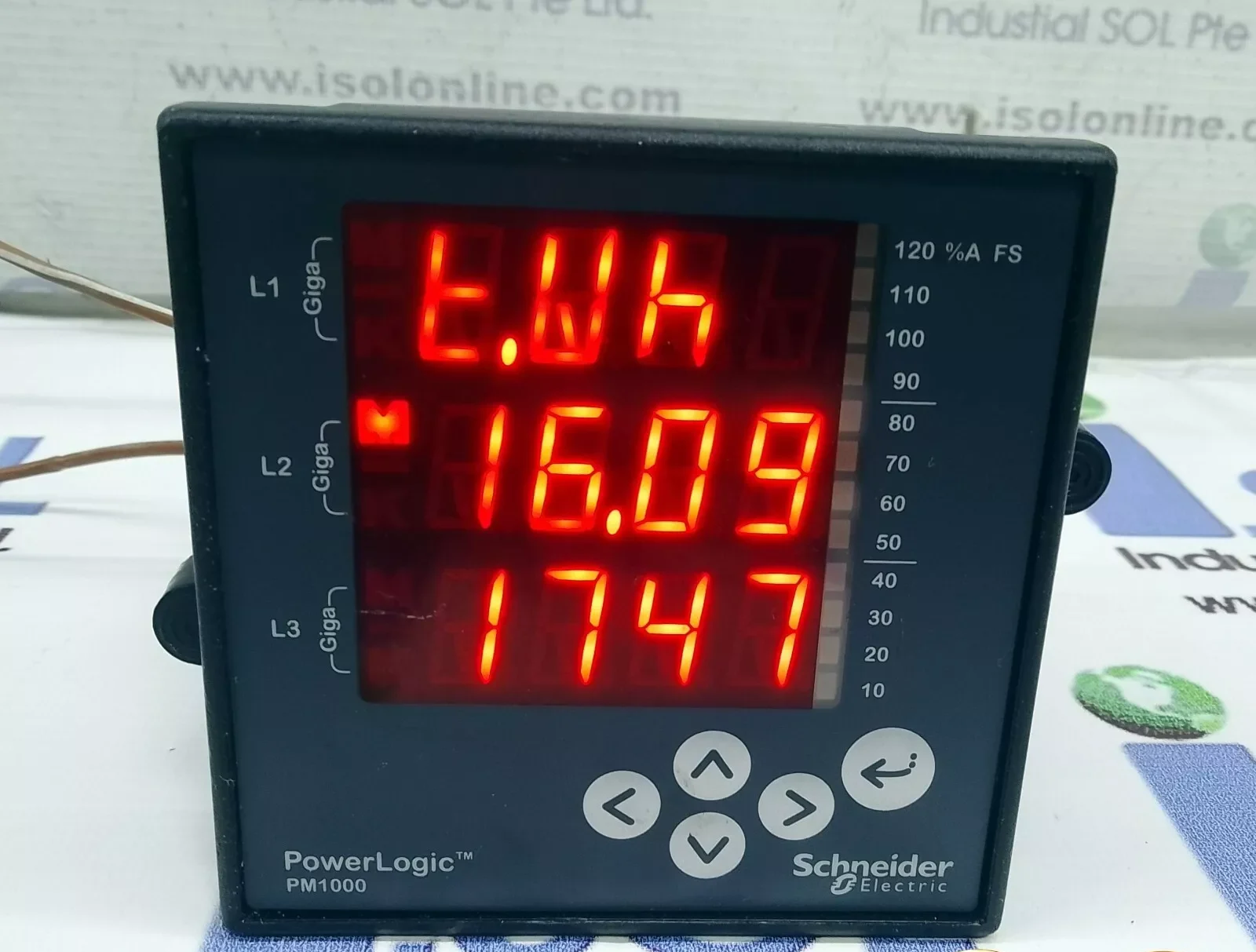 Schneider PM1000 Digital Power Meter METSEPM1000 Powerlogic PM Ver. 03. ...