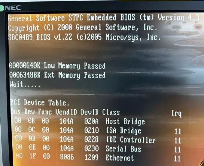 Micro/sys SBC0489 STPC Embedded 486/586 Ver. 4.3 Industrial PC Single Board PC - Industrial SOL ...