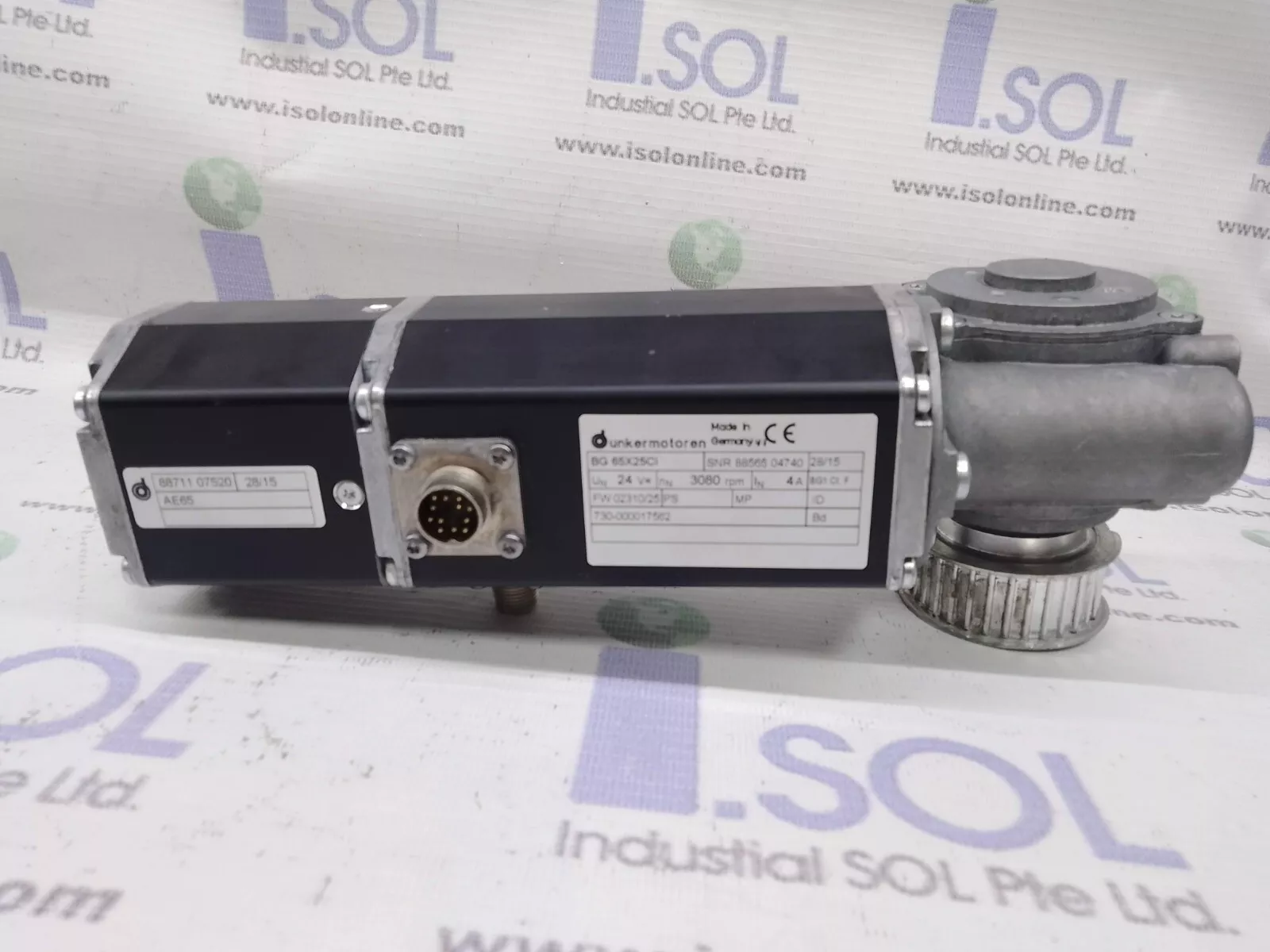 Dunkermotoren BG 65X25C SNR 88565 04740 With Gear Head SG 80 ...