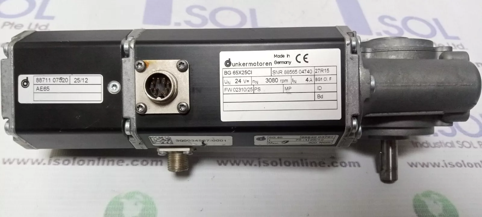 Dunkermotoren BG65X25CI Brushless DC motors FW 02310/25 88711 07520 ...