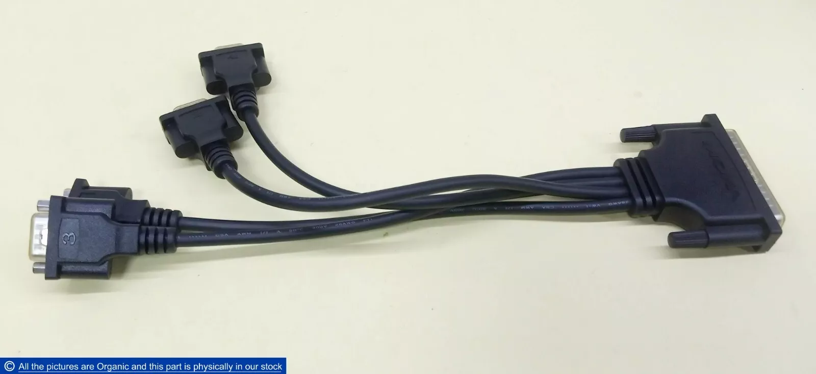 Moxa 28AWG VW-1 37 Pin to 4-Port DB9 Serial Communication Cable 300V ...