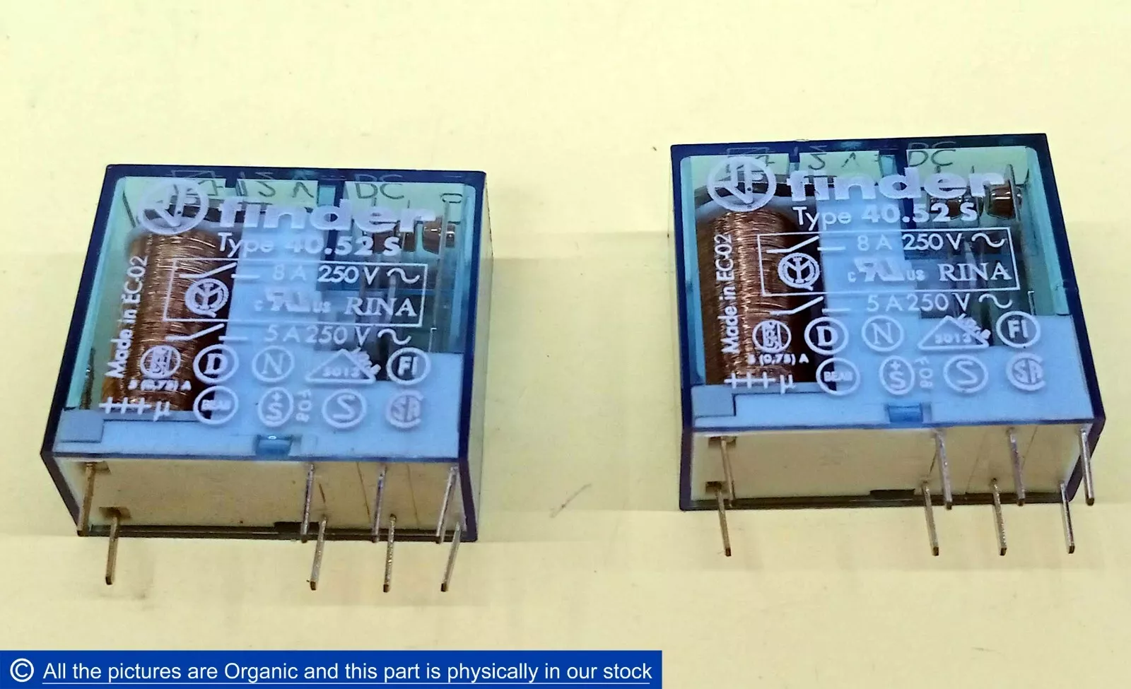 Finder Relays 40.52 S Miniature PCB / PLUG-IN Power Relay 8A 250V 4052S ...