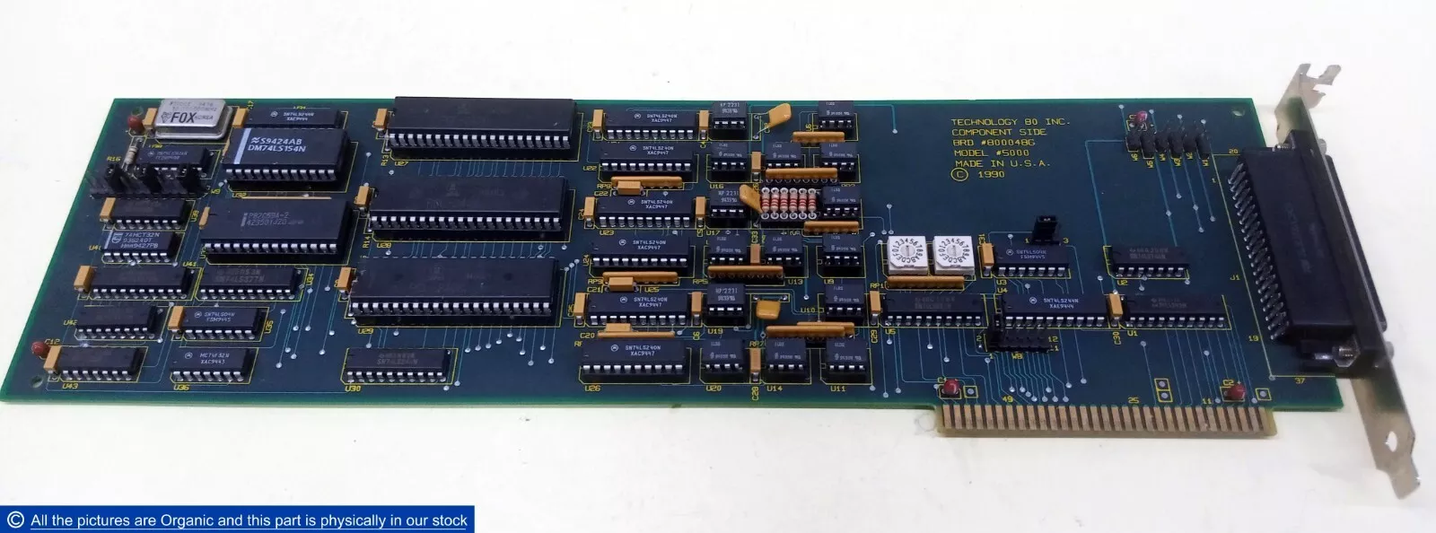 Technology 80 Inc 5000 ISA IF Stepper Controller Board 800048G 900400 H ...