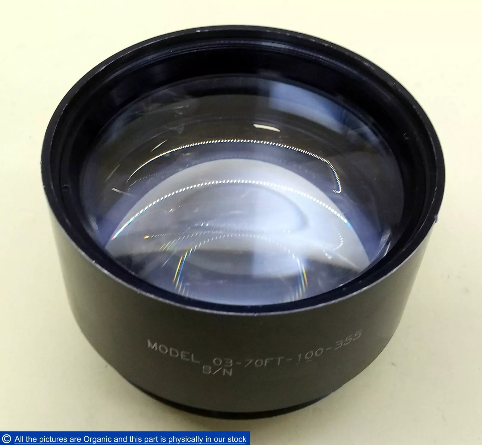 Carl Zeiss 03-70FT-100-355 Laser Cutting Lens 0370FT100355 100mm FL 0. ...