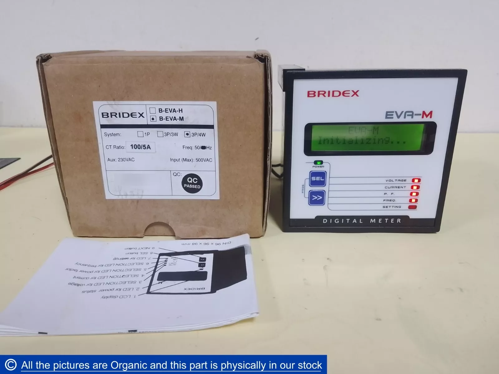 Bridex B-EVA-M Multi Function Digital Meter EVA-M 230VAC 100/5A Rudolf ...