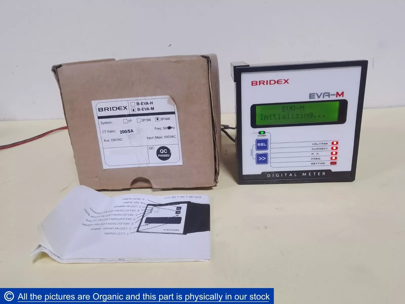 Bridex B-EVA-M Multi Function Digital Meter EVA-M 230VAC 200/5A Rudolf ...