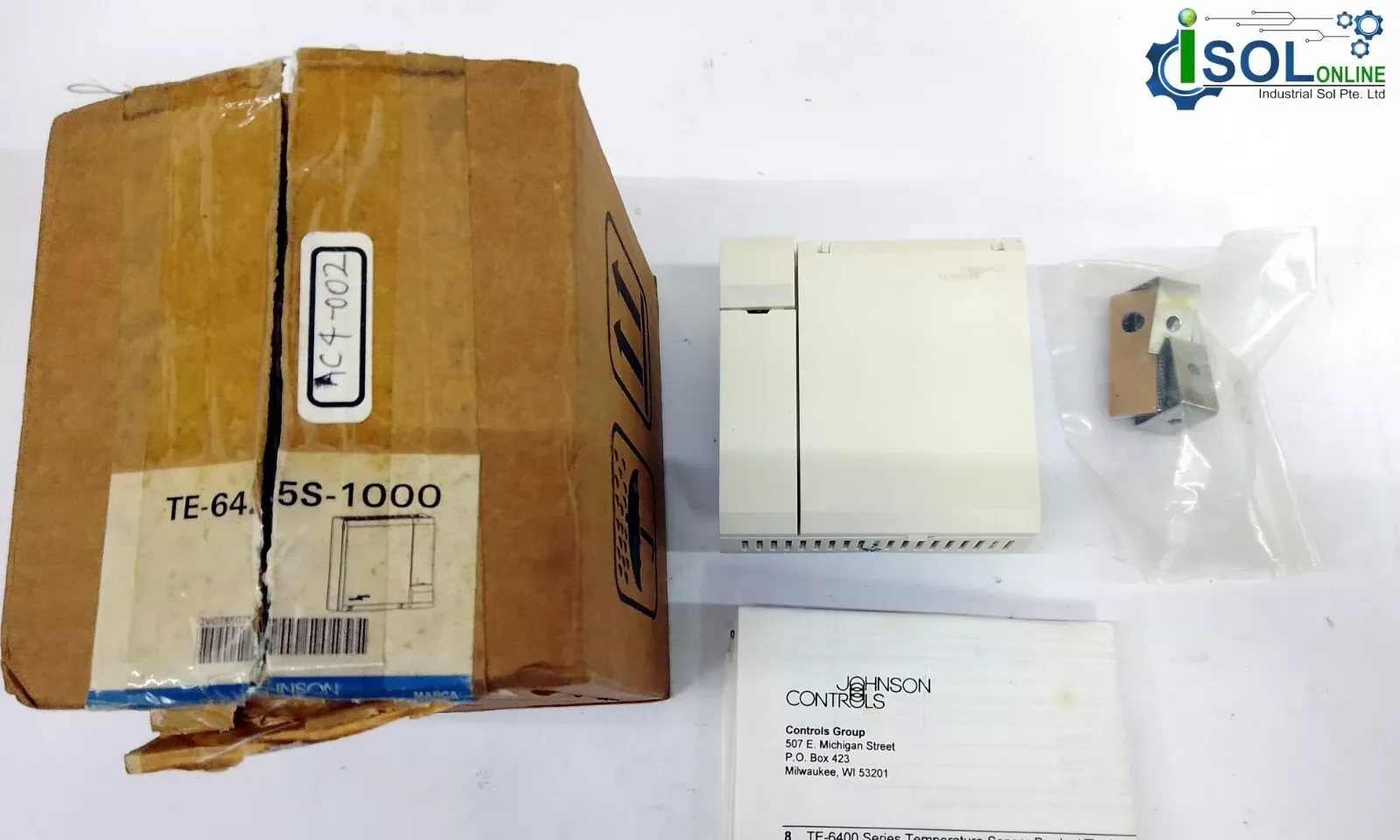 Johnson Controls TE-6425S-1000 Metastat Thermostat W/ Platinum Temp ...