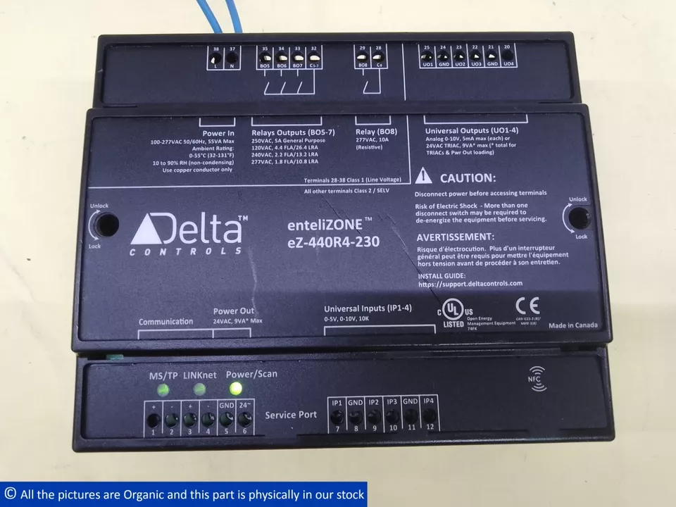 Delta Controls enteliZONE eZ-440R4-230 Fan Coil Unit Controller ...