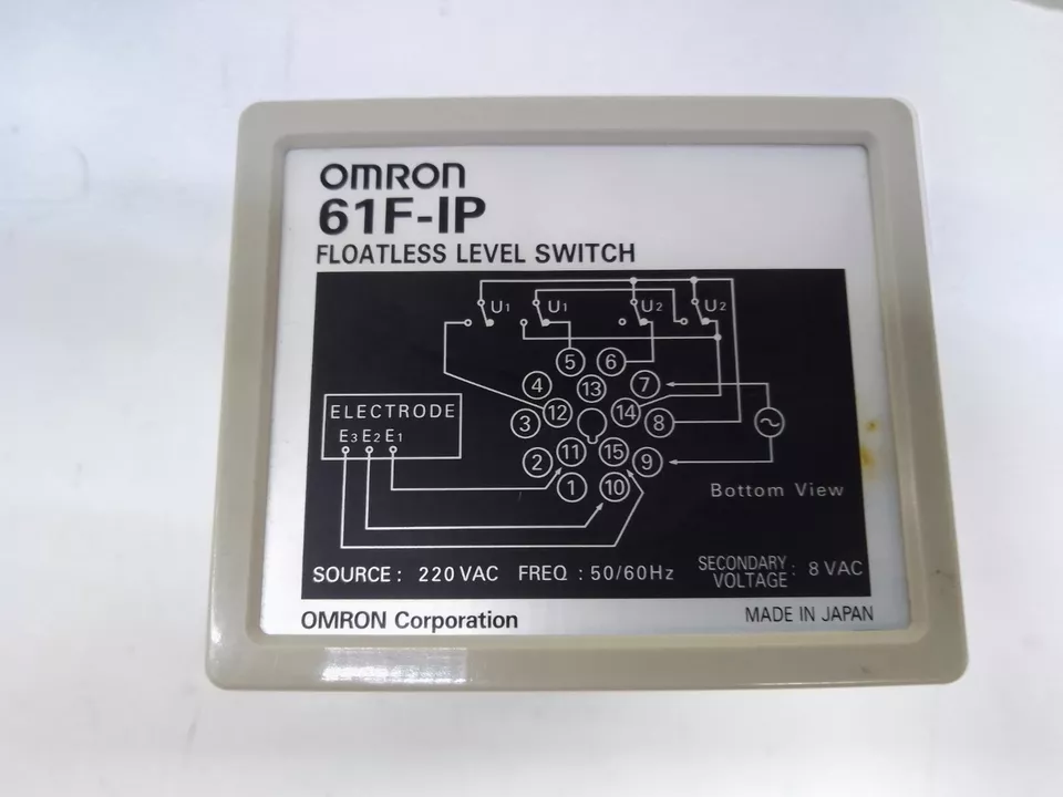 Omron 61F-IP Floatless Level Switch Plug-in Type 8VAC Liquid Level Controller - Industrial SOL ...