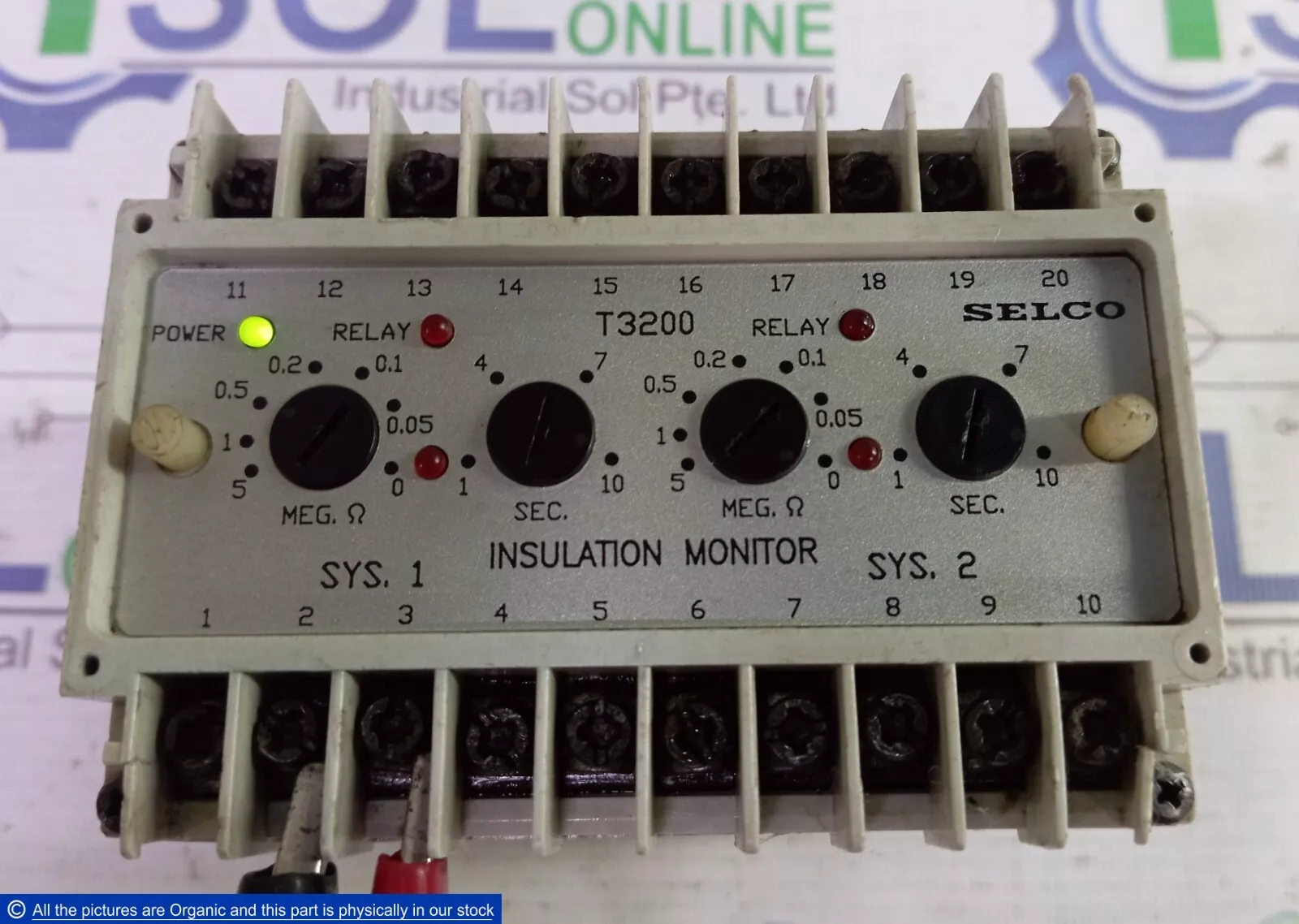 Selco T3200-01 Insulation Monitor T3200 Marine Dual Output Monitoring ...