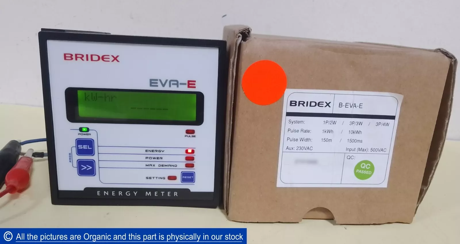 Bridex B-EVA-E Compact Digital Energy Meter 230VAC EVA-E Series 1KWh ...
