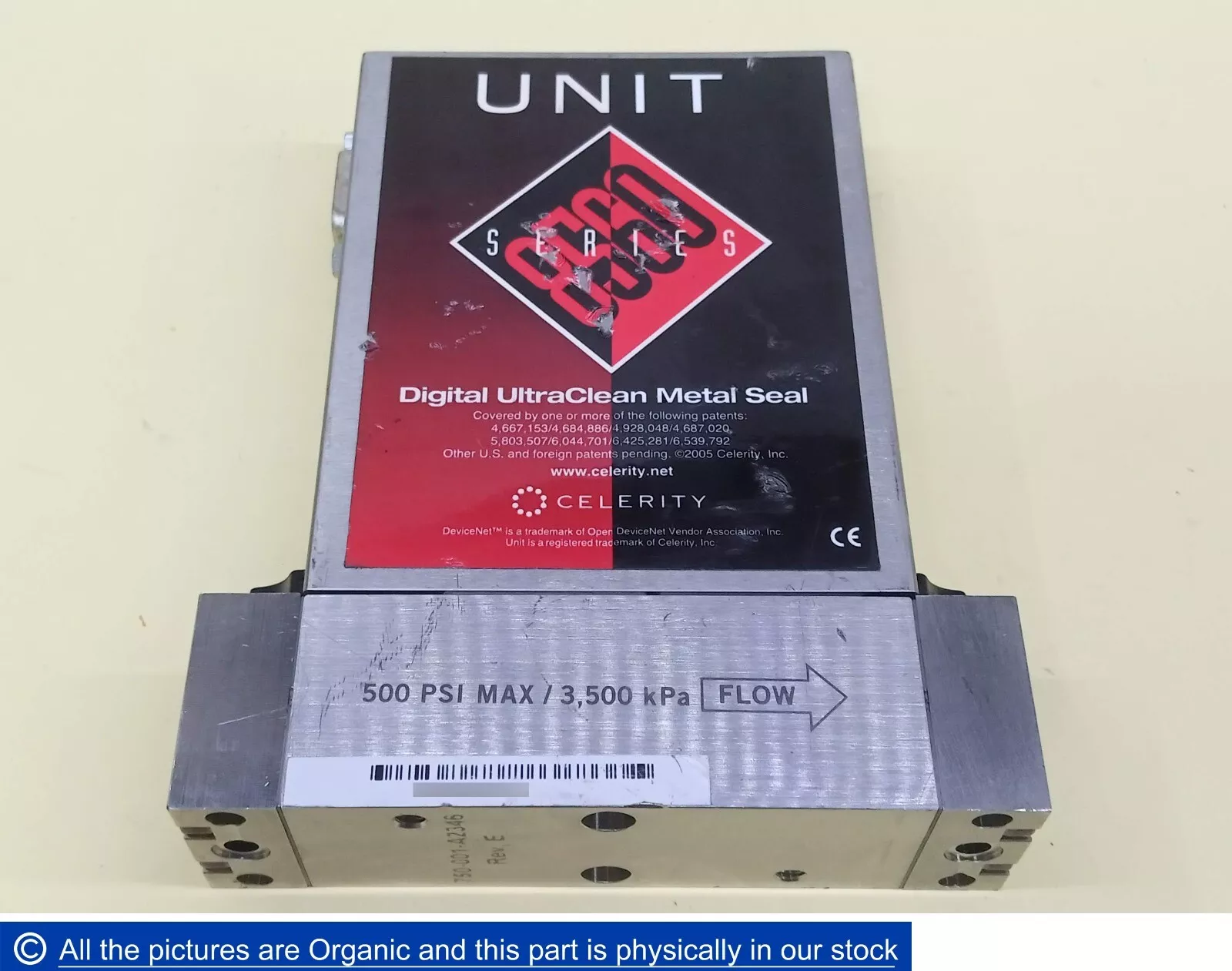 Celerity UFC-8561 Mass Flow Controller 797-036867-315 N2 50cc SiC14 FW ...