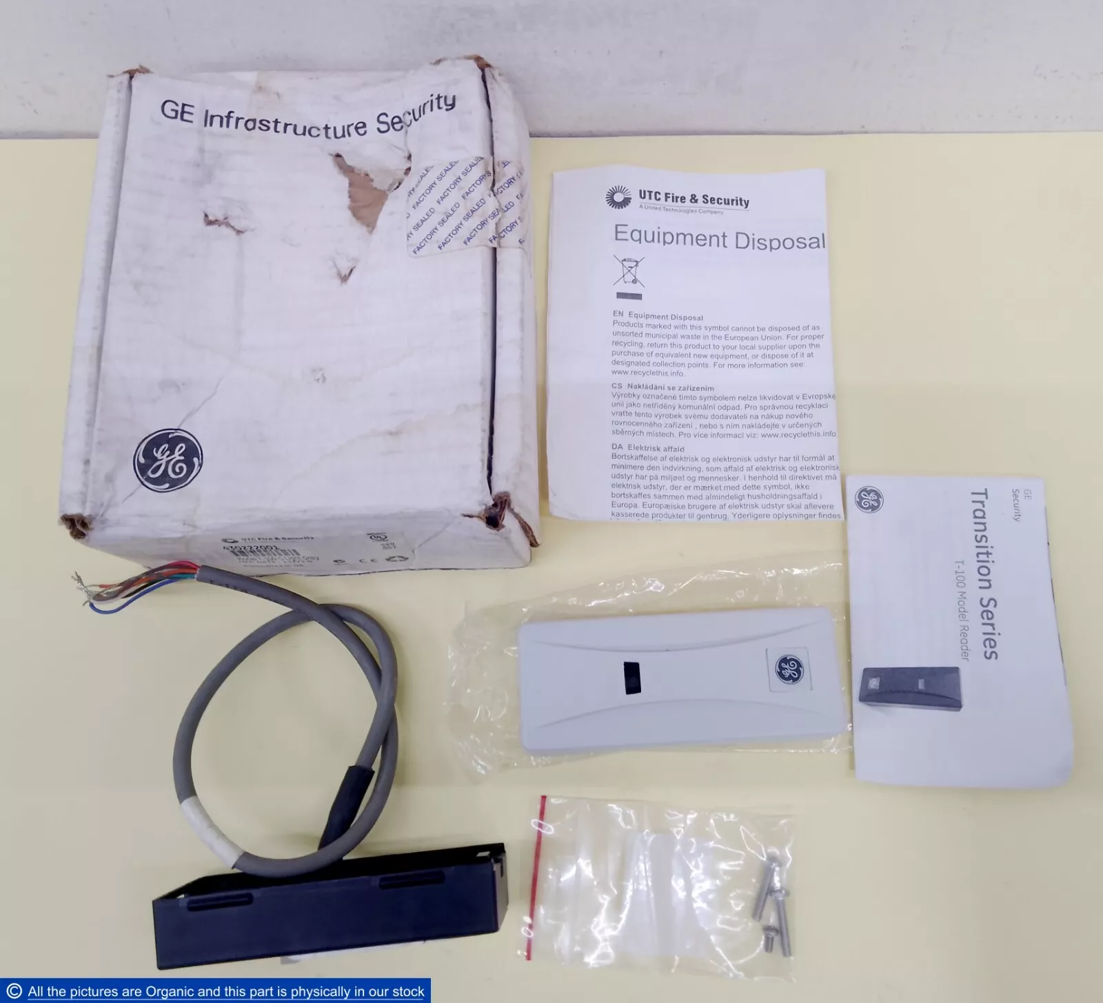 GE UTC Fire & Security T-100-G Proximity Card Reader 430222001 Light ...