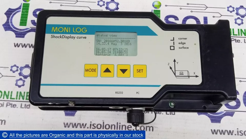 Moni Log ShockDisplay Curve R20 Transportation Vibration Logger V4.32.4 ...