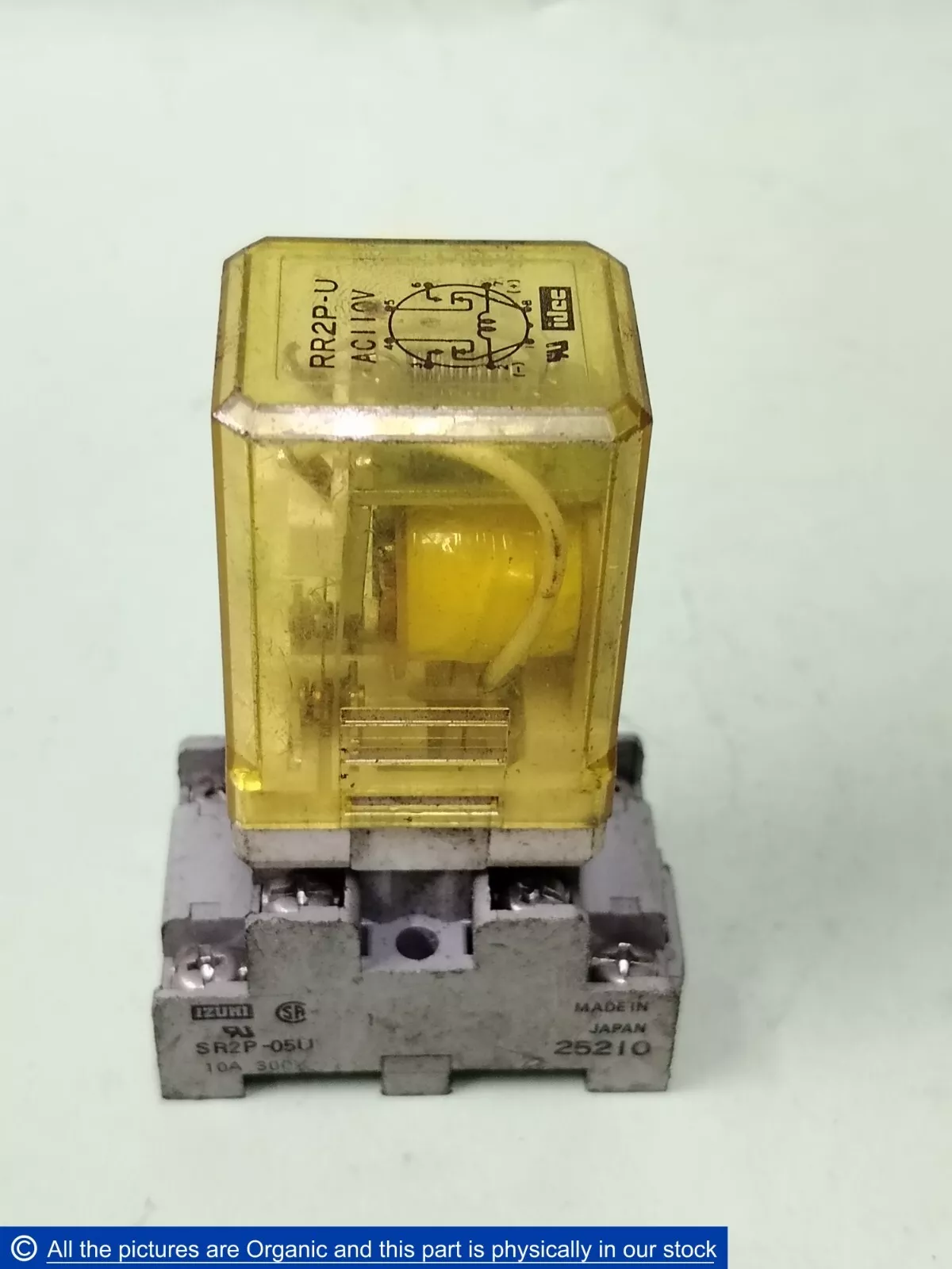 Idec RR2P-U Power Relay 110VAC 10A RR Series DPDT With Socket SR2P-05U ...