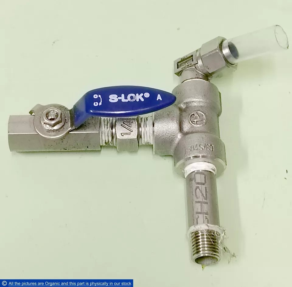S-LOK A SBVA-F-4R-S6 1/4" SS 1000 psig Valve HanSun W/ Fitting 304 S/80 S-Steel - Industrial SOL ...