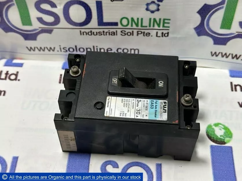 Fuji Electric EA53 Auto Breaker 44067064 3 Pole 30A 5KA 41-16038 AC600V ...