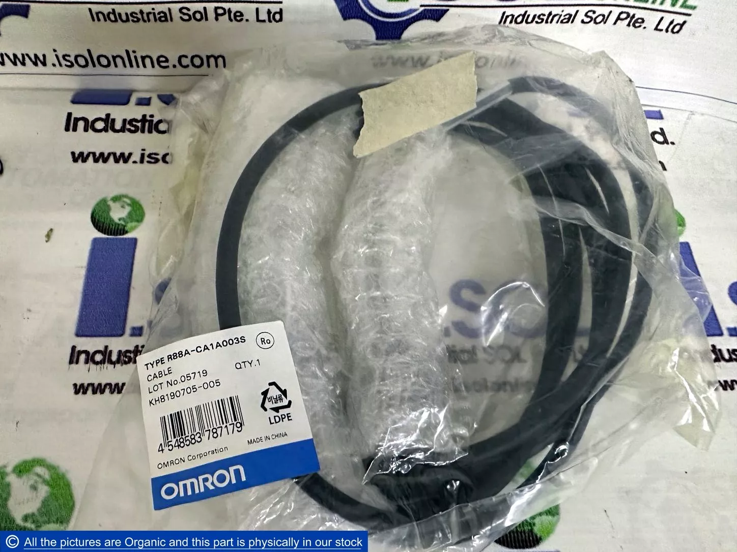 Omron R88A-CA1A003S Standard Motor Power Cable 3m For 1S-Series Servo ...