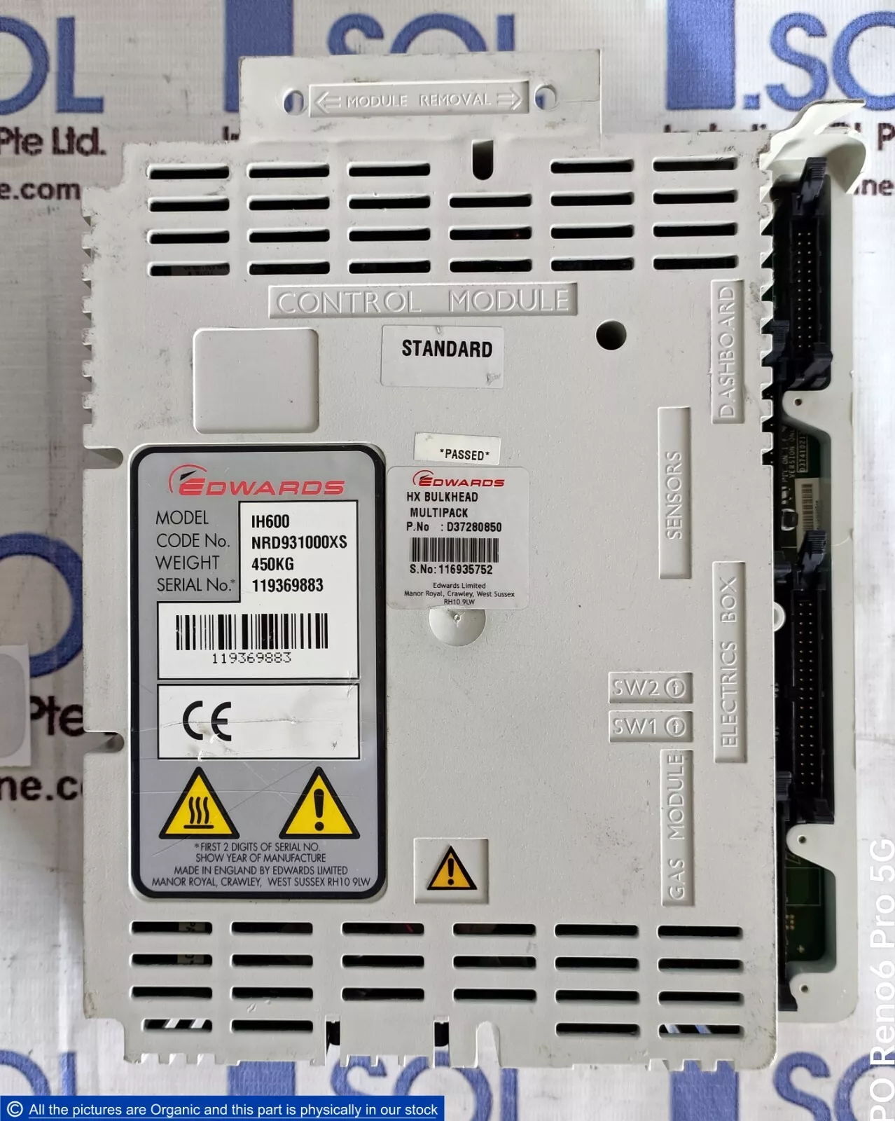 Edwards D37280850 HX Bulkhead Multipack Control Module IH1600 ...