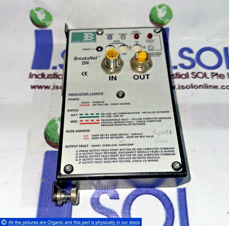 Brooks 108378 BrooksNet DN DeviceNet Module Brooks Automation ...