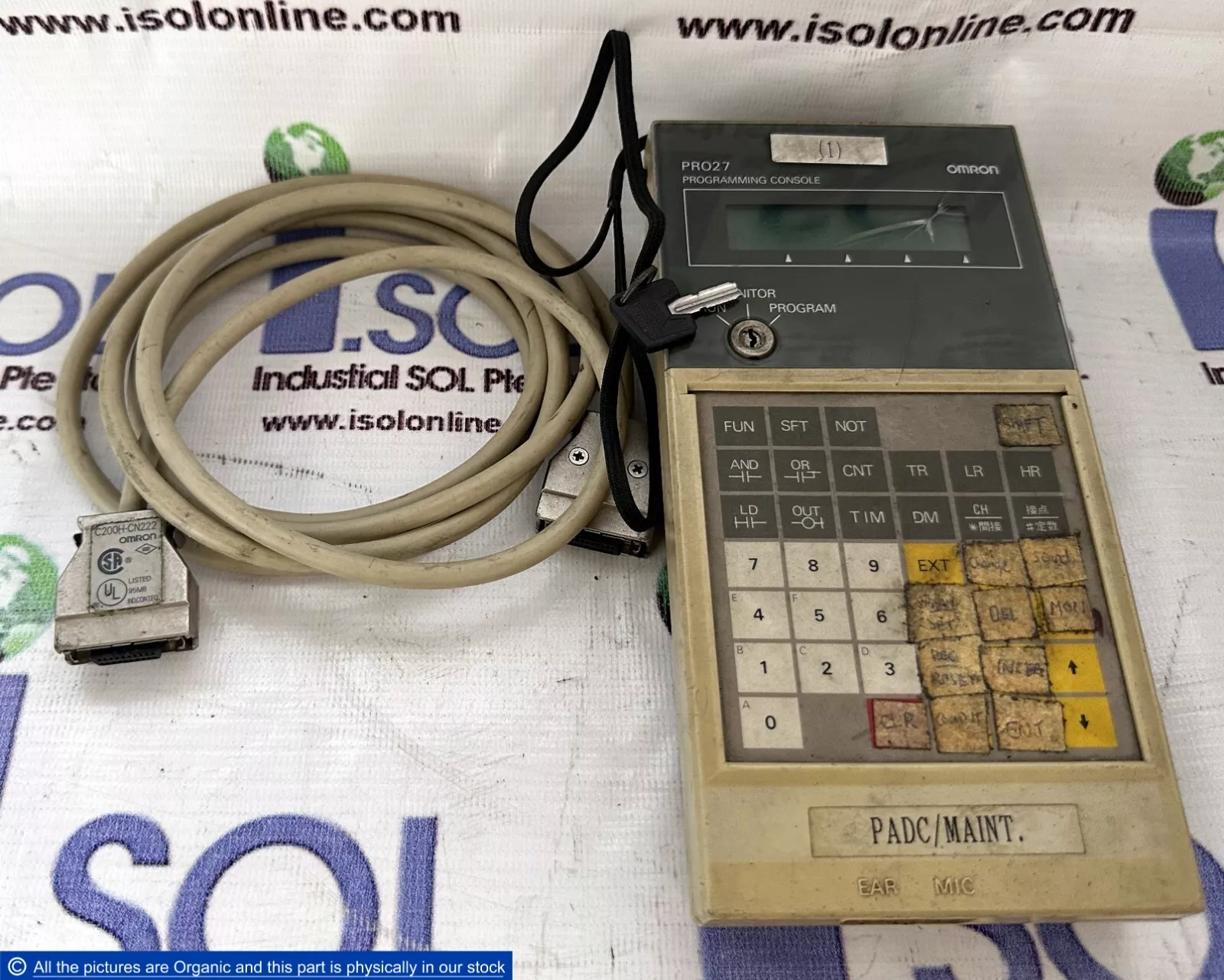 Omron C200H-PRO27 Handheld Programming Console W/ C200H-CN222 Cable ...