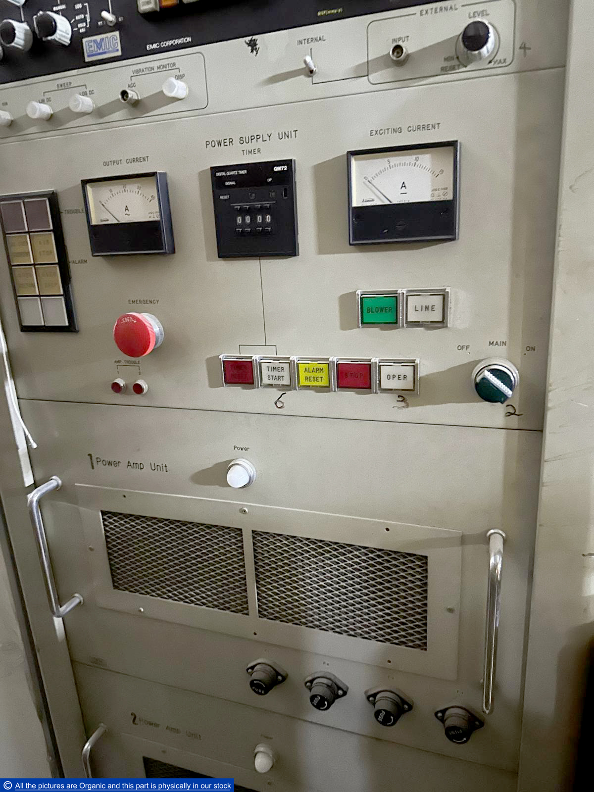 EMIC Vibration Testing System F-400-BM-E04 Controller For 905-FN ...