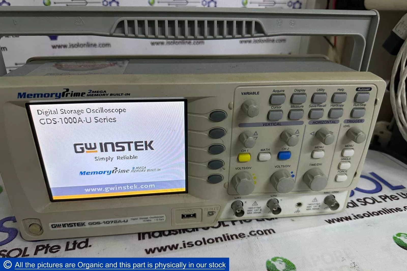 GW Instek GDS-1072A-U Digital Storage Oscilloscope DSO 2Ch 70MHz 1GSa/s ...