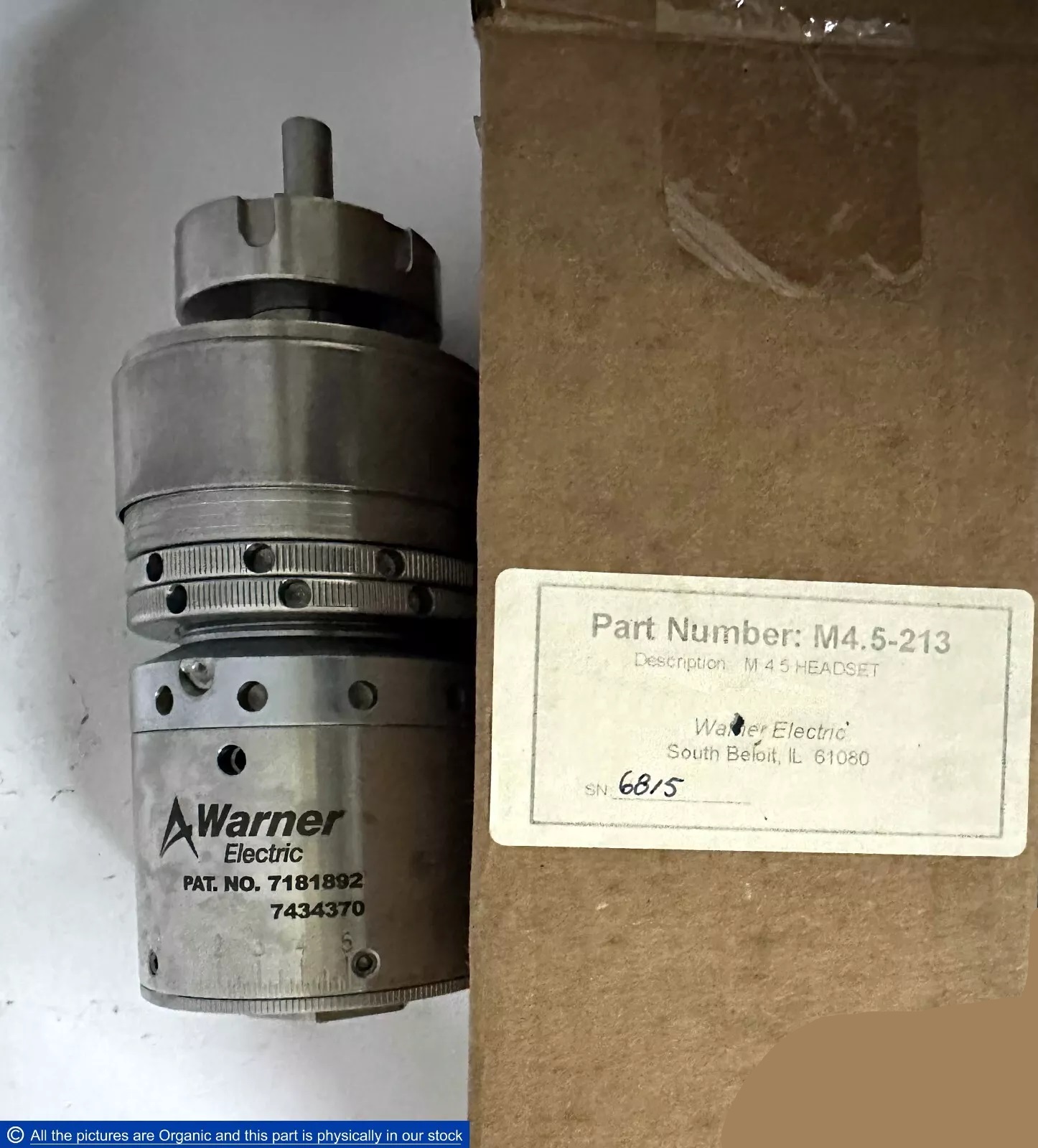 Warner Electric Magnetic Capping M4.5-213 Sealed Magnets Headset M4.5 ...