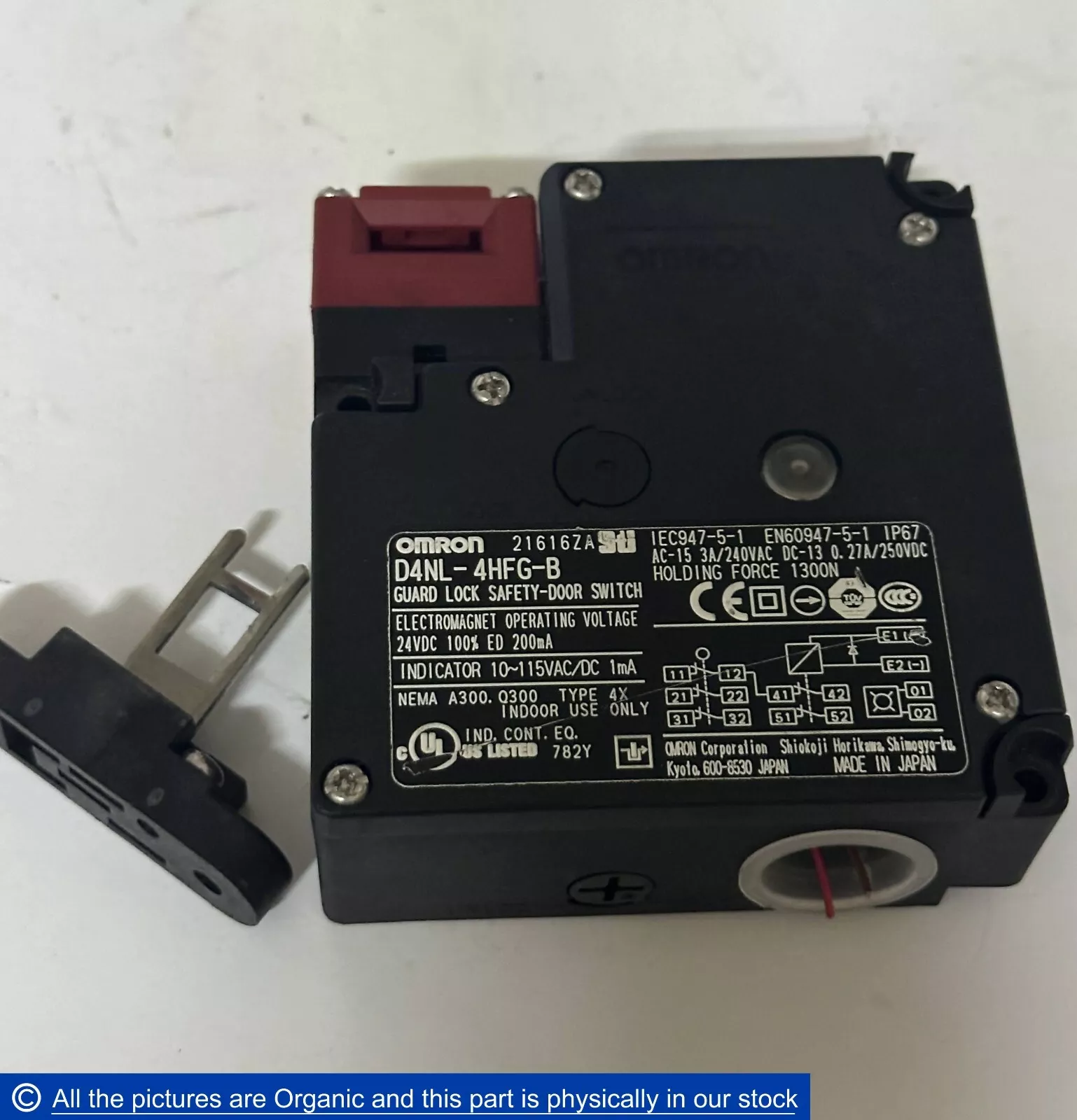 Omron D4NL-4HFG-B Guard Lock Safety Door Switch 24VDC D4NL Series With ...