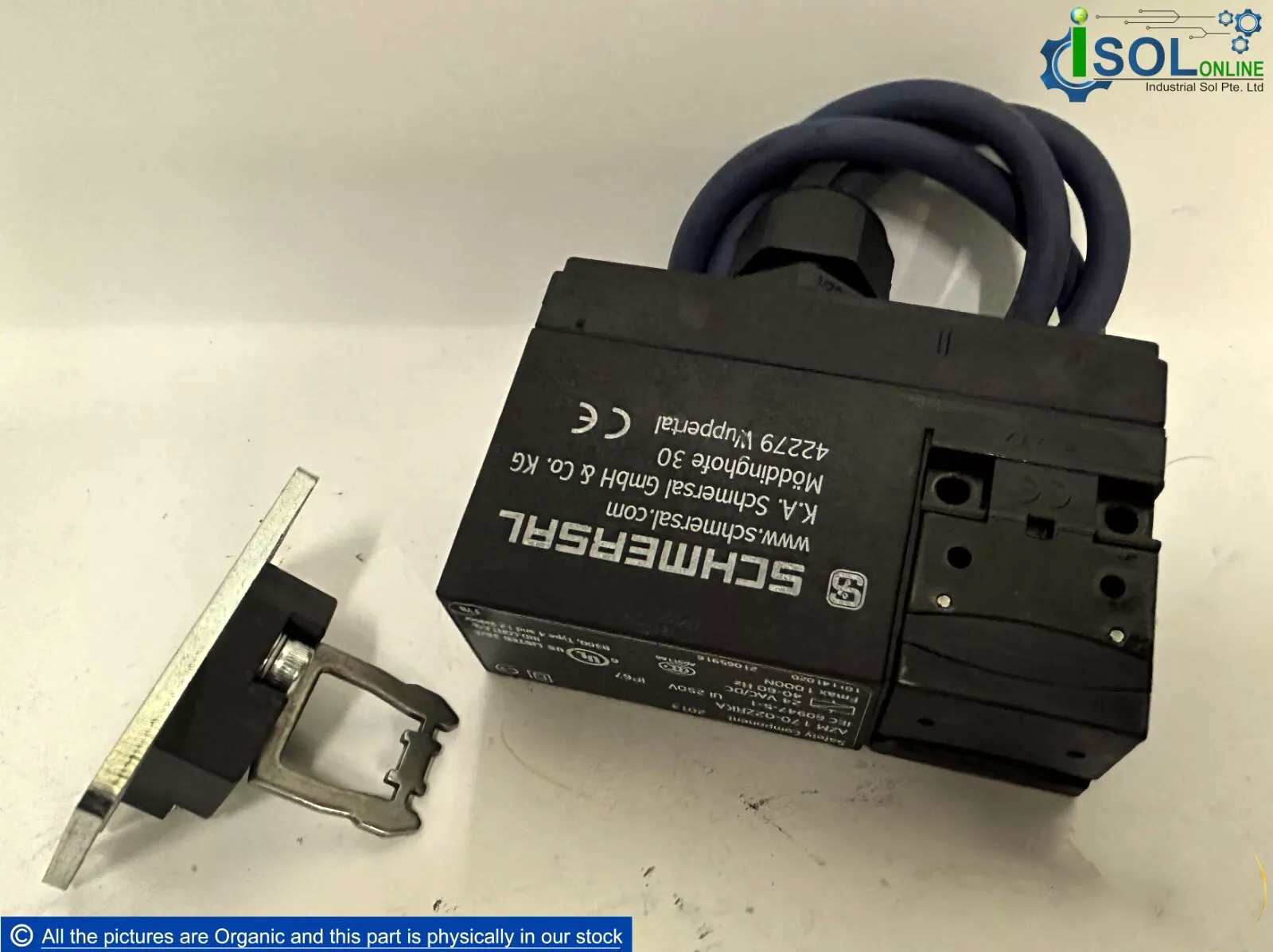 Schmersal AZM 170-02ZRKA Solenoid Interlock Safety Switch 24VAC/DC W/ Actuator - Industrial SOL ...