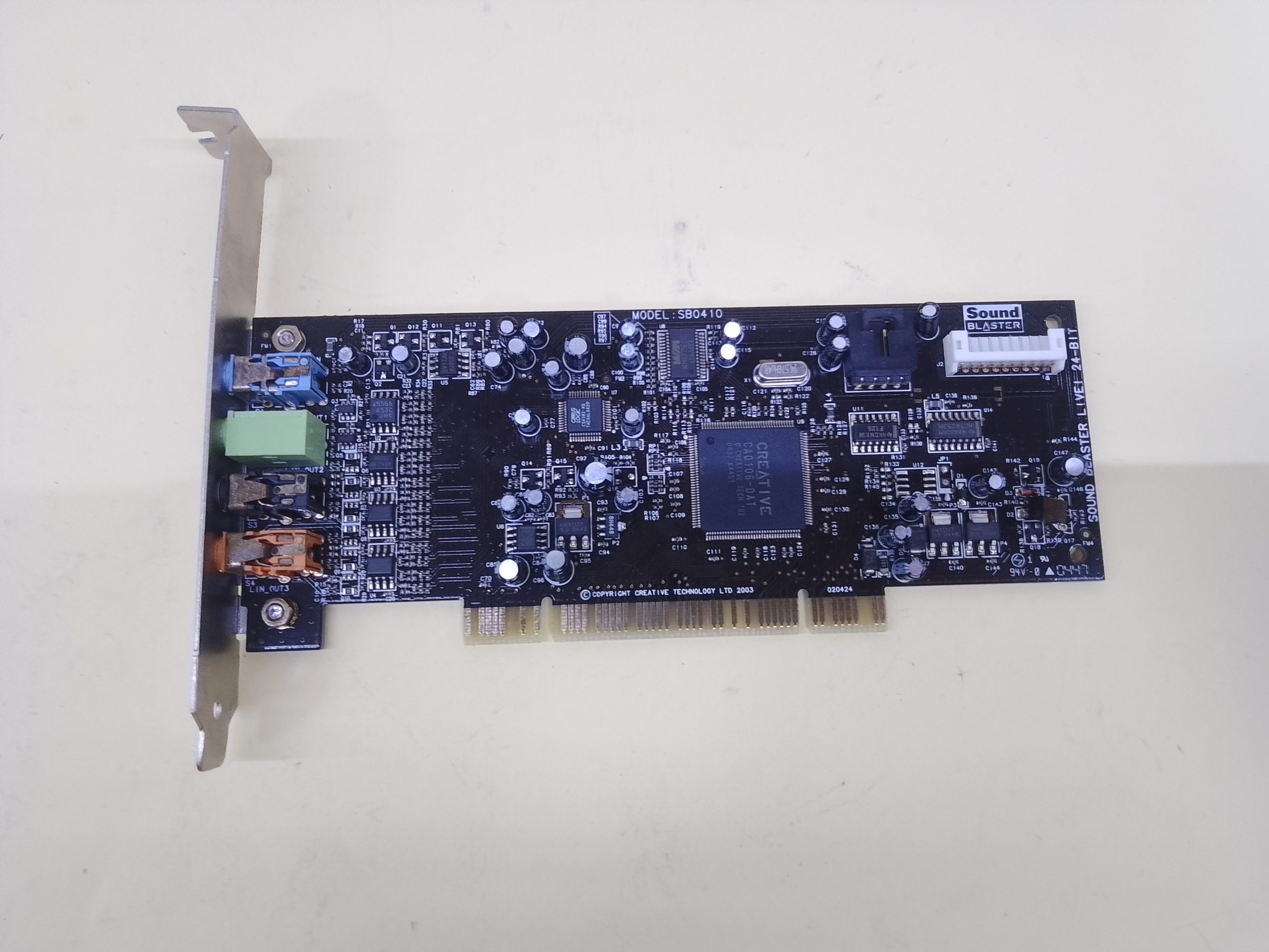 Creative Labs SB0410 Sound Blaster Live 24-BIT PCI Sound Card SB04100 ...