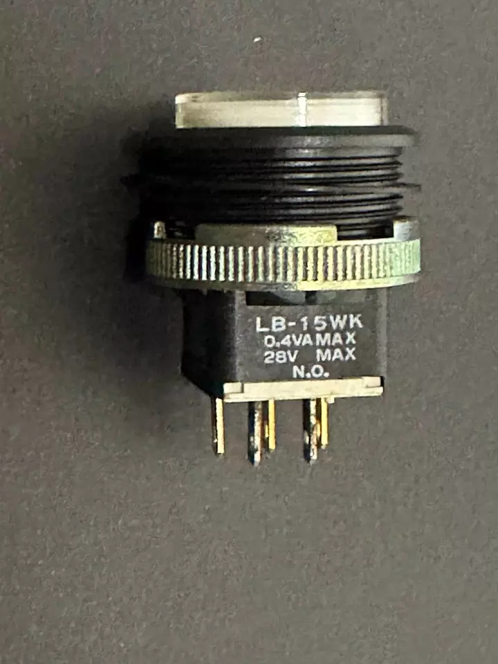 NKK Switches LB-15WK Commercial Pushbutton Switch White 0.4VA 28V NO LB ...