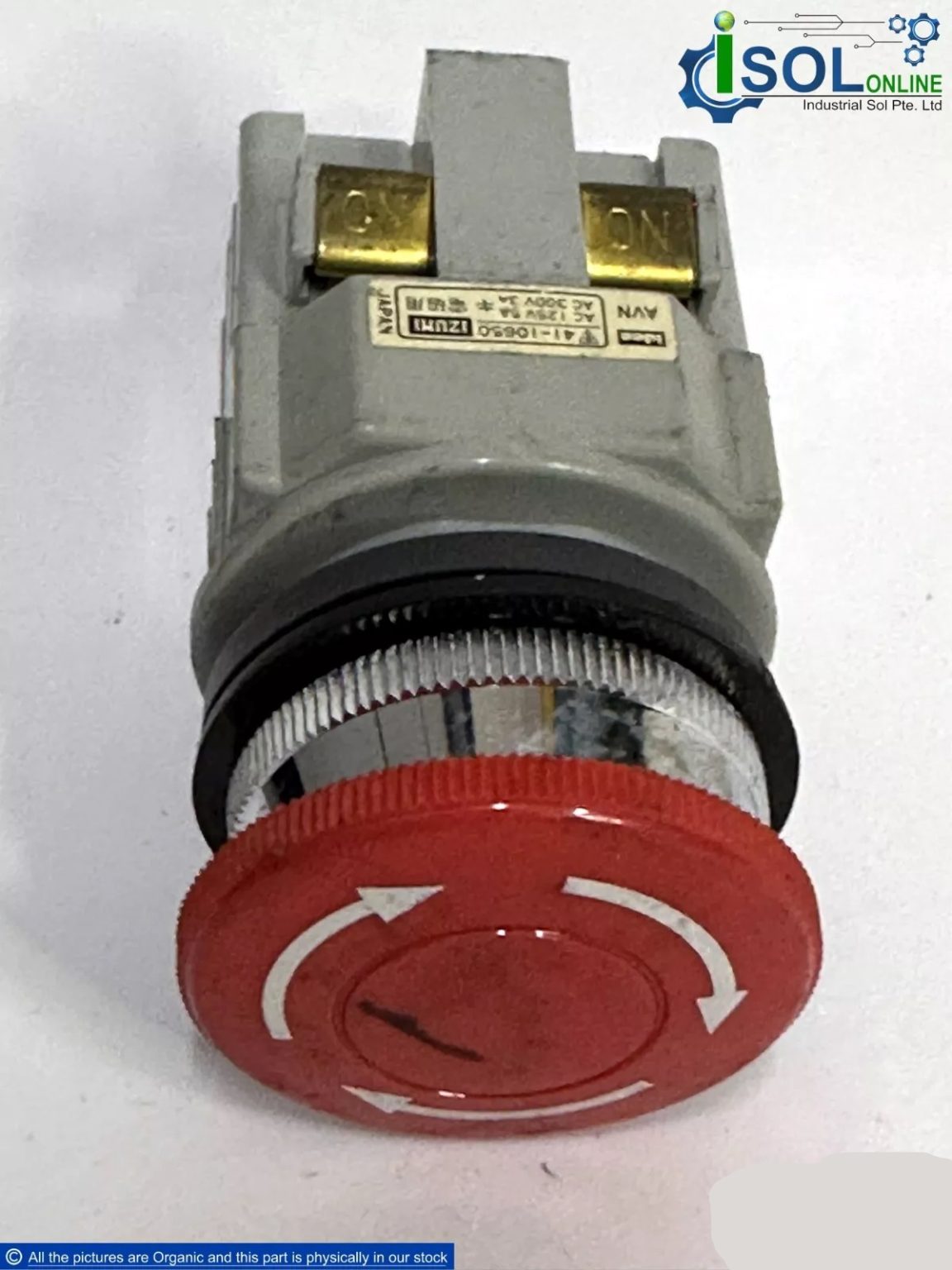 Idec Izumi 41-10650 Push Button Switch Red AC125V 5A Momentary ...