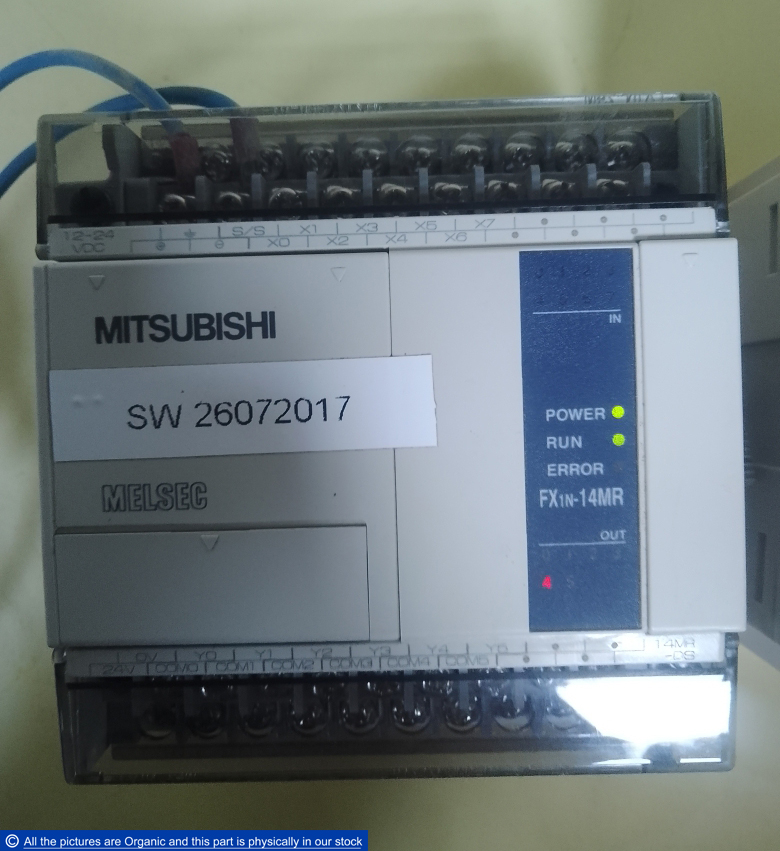 Mitsubishi FX1N-14MR-DS MELSEC-F PLC Digital Input Output I/O Module ...