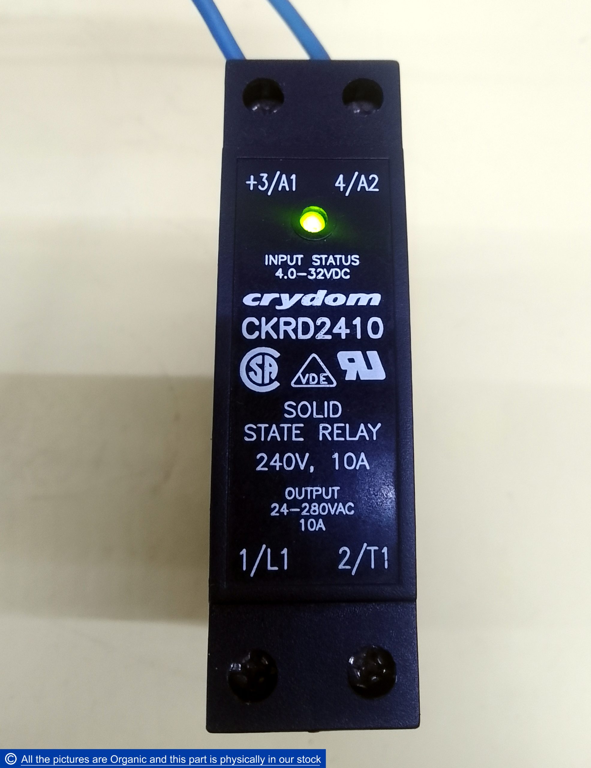 Crydom CKRD2410 AC Solid State Relay SSR 240V 10A SPST-NO Sensata ...