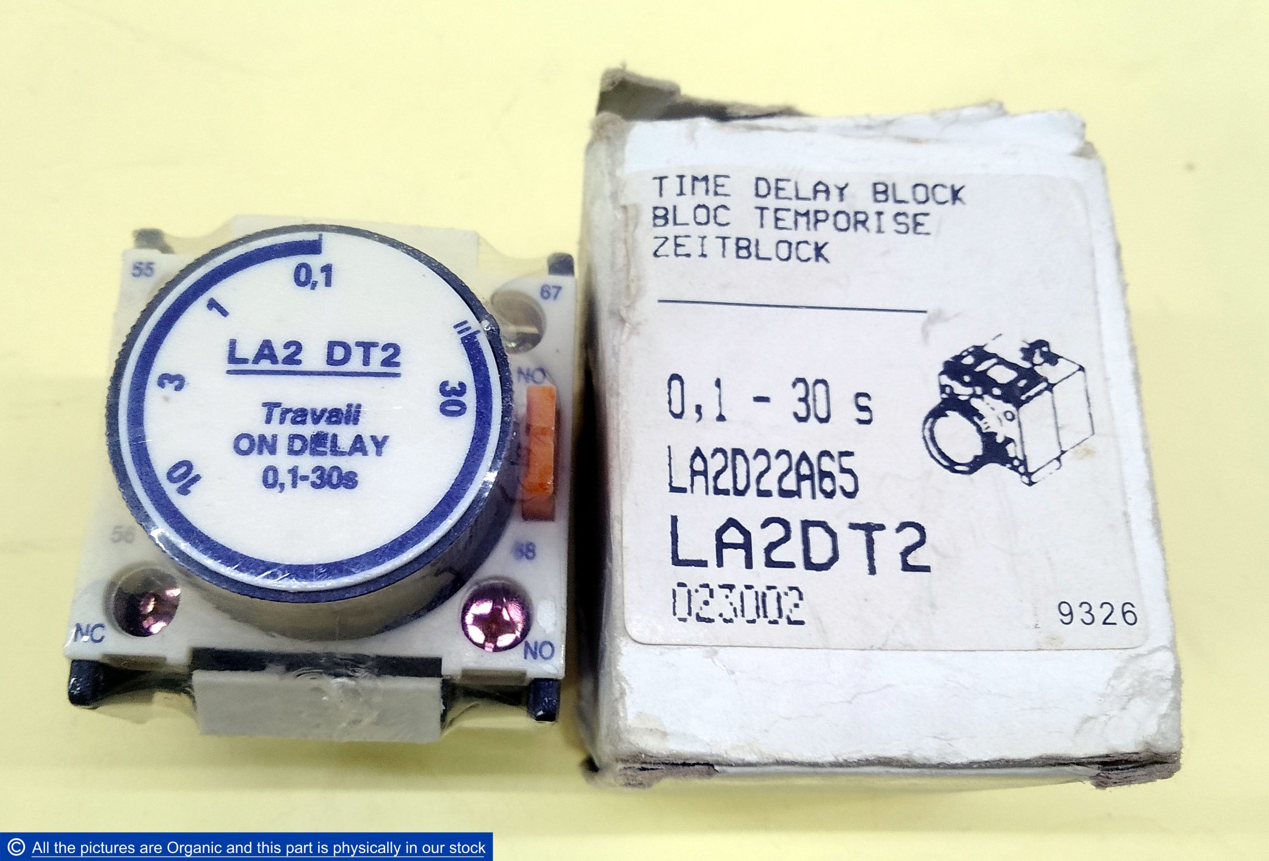Schneider LA2 DT2 Time Delay Auxiliary Contact Block 0.1-30s LA2DT2 ...