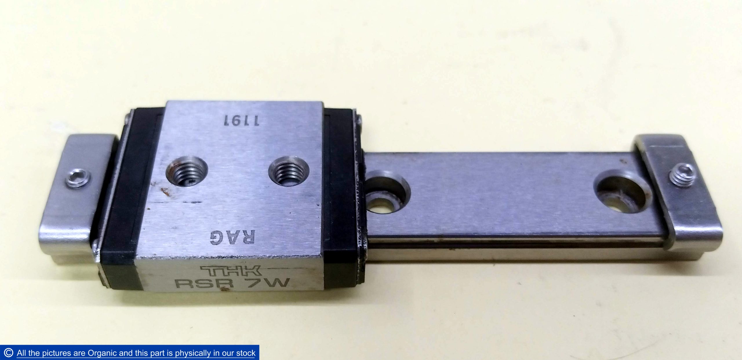 THK RSR 7W Linear Guide Block RSR7W W/ 8cm Rail RSR/W LM Guide S-Steel Japan - Industrial SOL ...