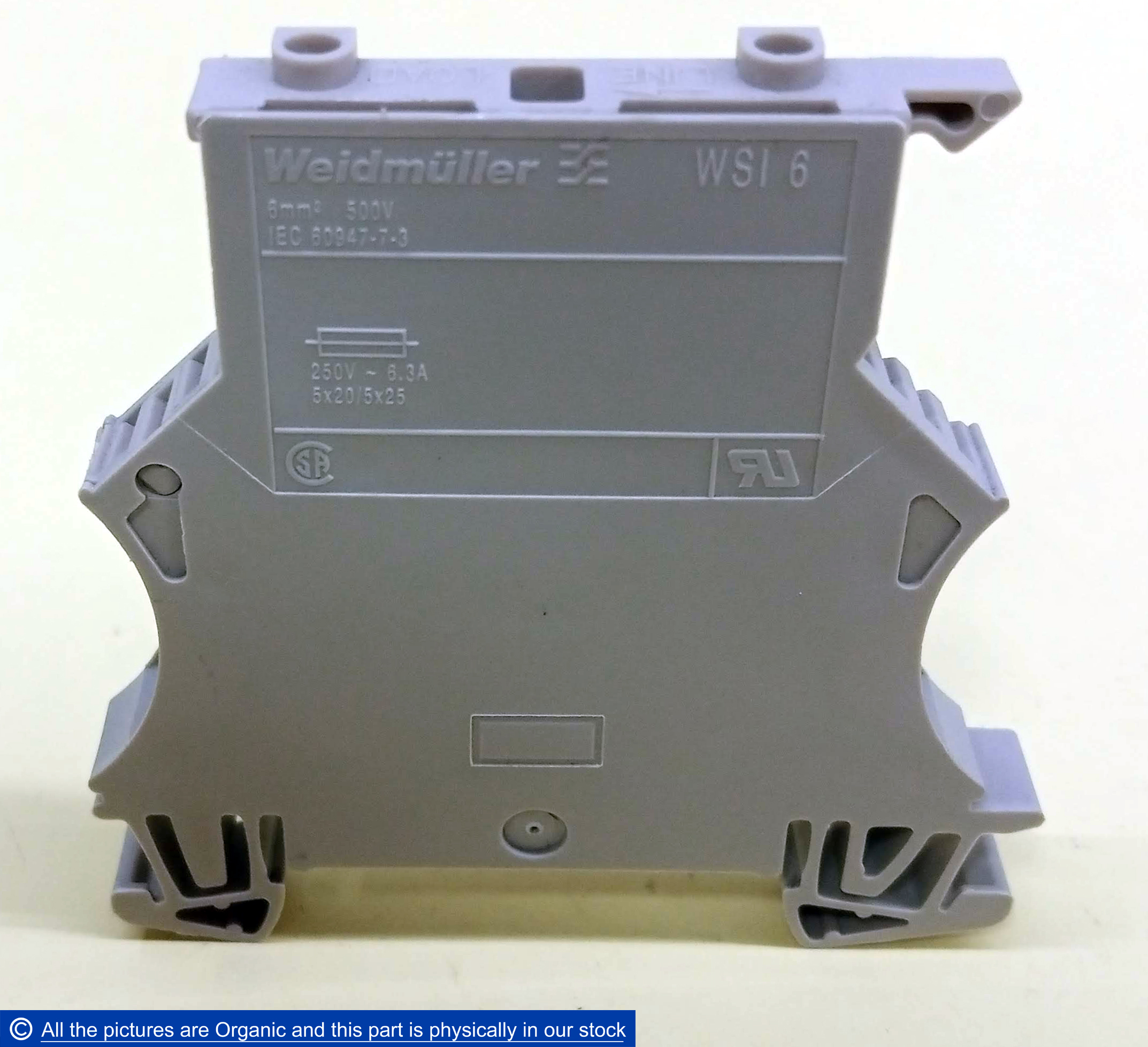 Weidmuller WSI 6 Single-Tier Fuse Terminal Blocks 1011000000 500V 6mm2 ...