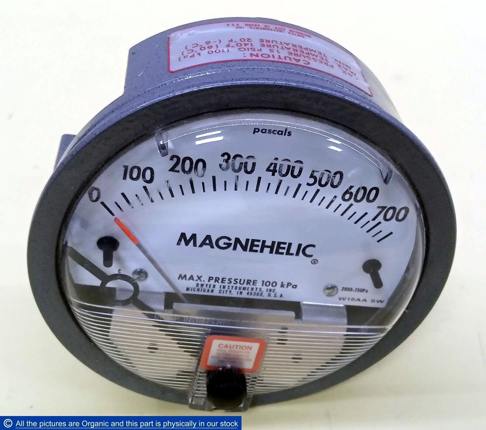 Dwyer 2000-750Pa Magnehelic Differential Pressure Gauge 0-750Pa 15PSIG ...
