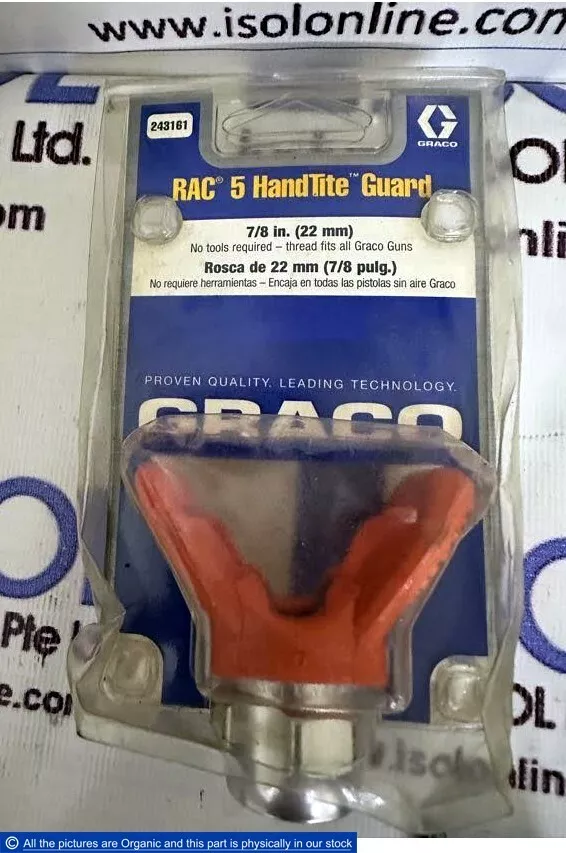 Graco 243161 RAC 5 HandTite Spray Tip Guard 7/8" 4050 psi SG2 SG3 Spray ...