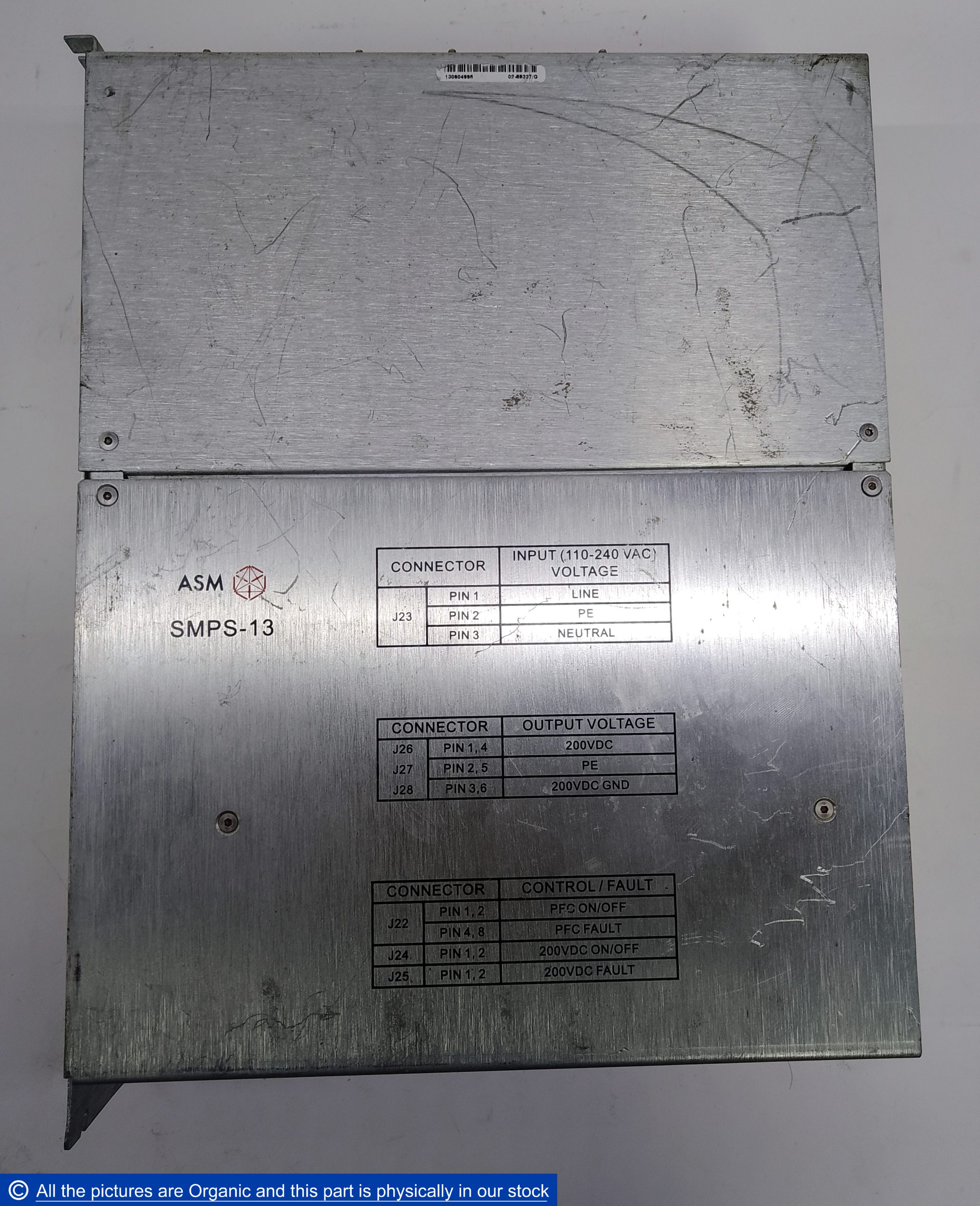 ASM International NV SMPS-13 Switch-Mode Power Supply SMPS 02-88337/G ...