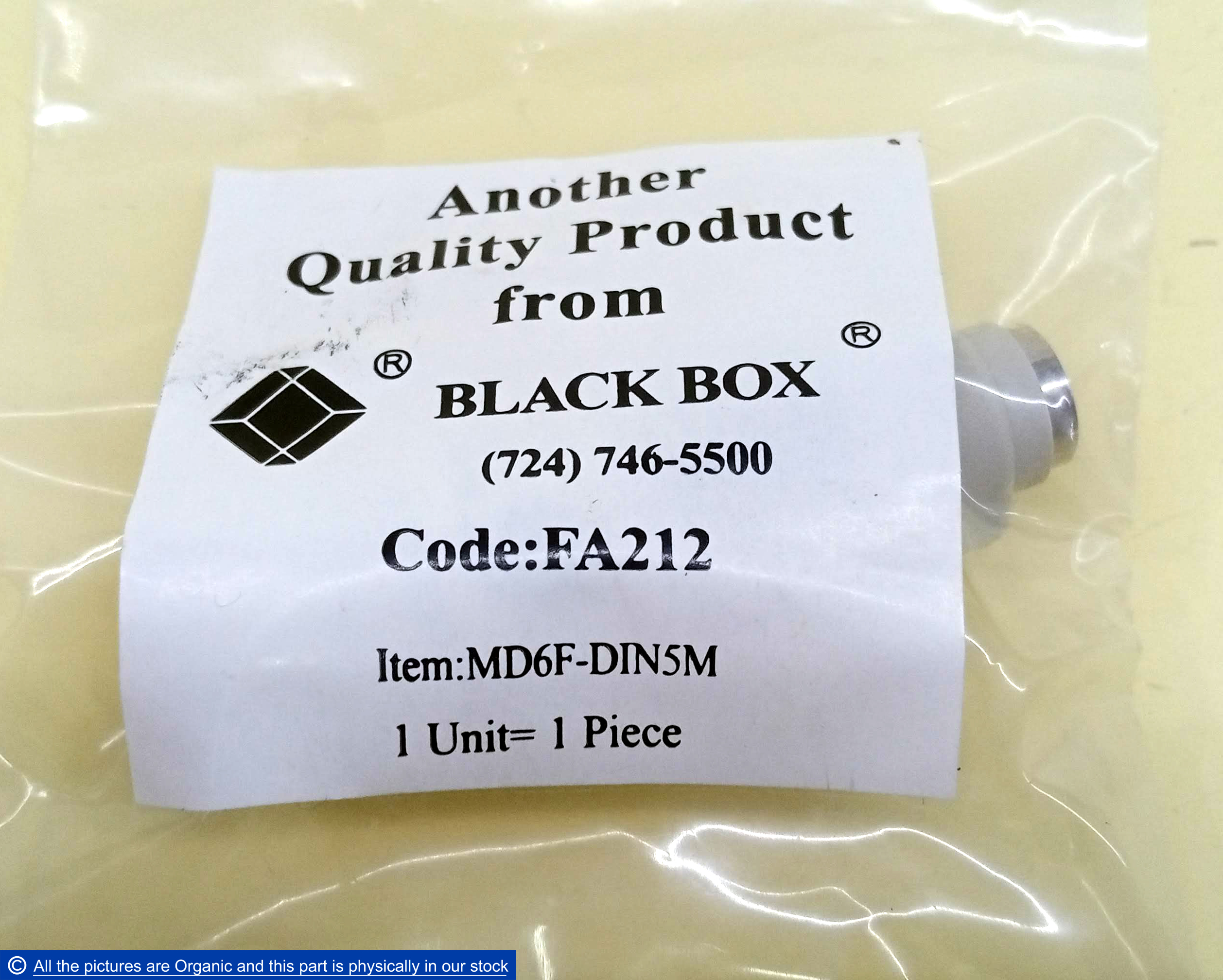 Black Box MD6F-DIN5M PS/2 Female to 5-Pin Din Legacy Adapter MD6FDIN5M Converter - Industrial ...