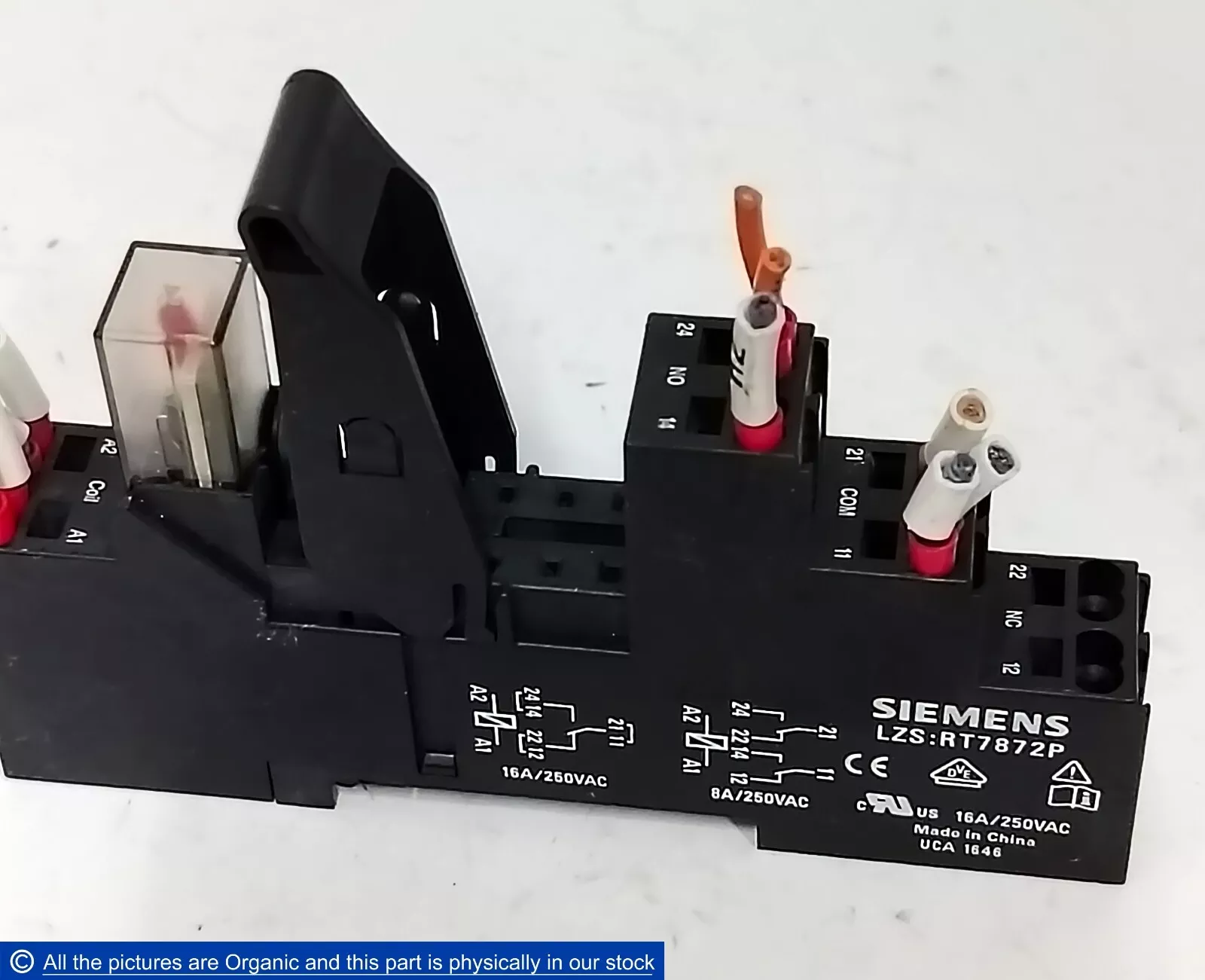 Siemens LZS: RT7872P Plug-in Socket 16A 250VAC LZSRT7872P W/ Compact RT ...