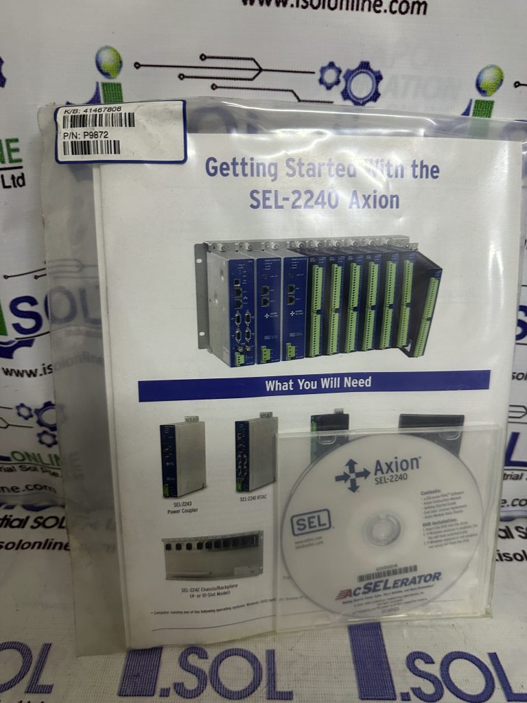 SEL-2240 Axion P9872 ACSELerator RTAC Software Schweitzer Engineering ...