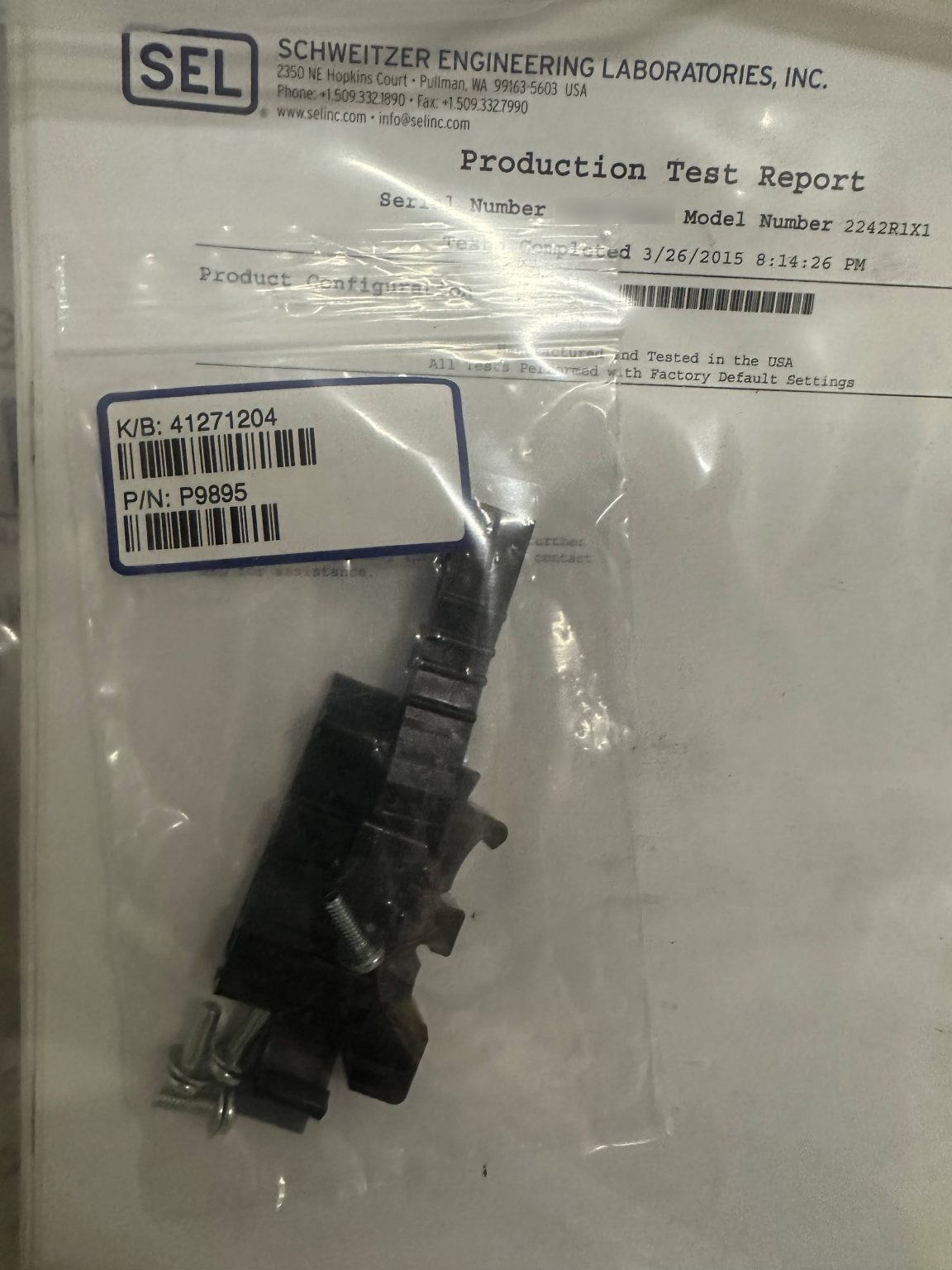 SEL-2240 Axion P9872 ACSELerator RTAC Software Schweitzer Engineering ...