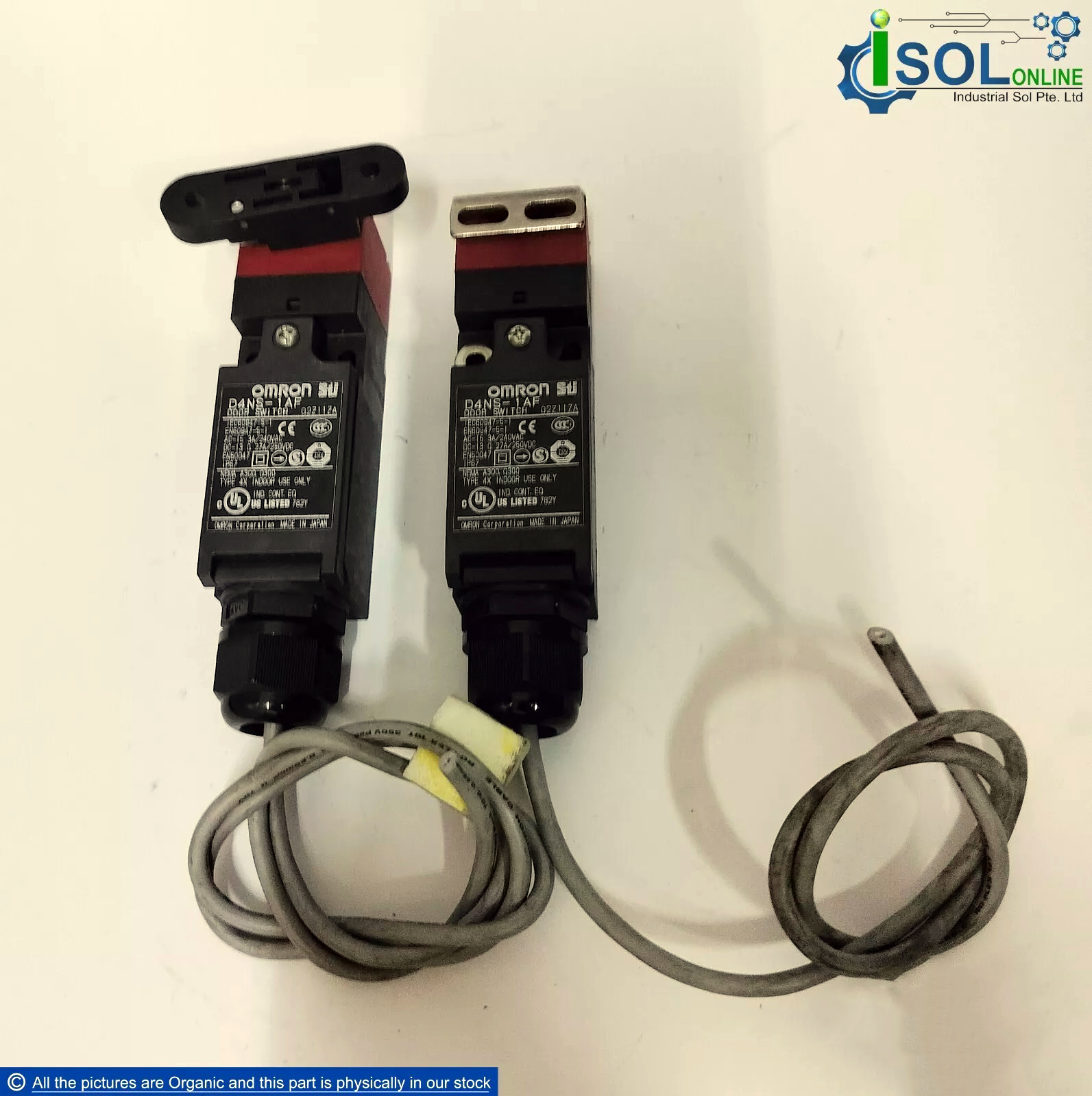 Omron Sti D4NS-1AF Tongue-Operated Safety Door Switch 3A 240VAC Lot of ...