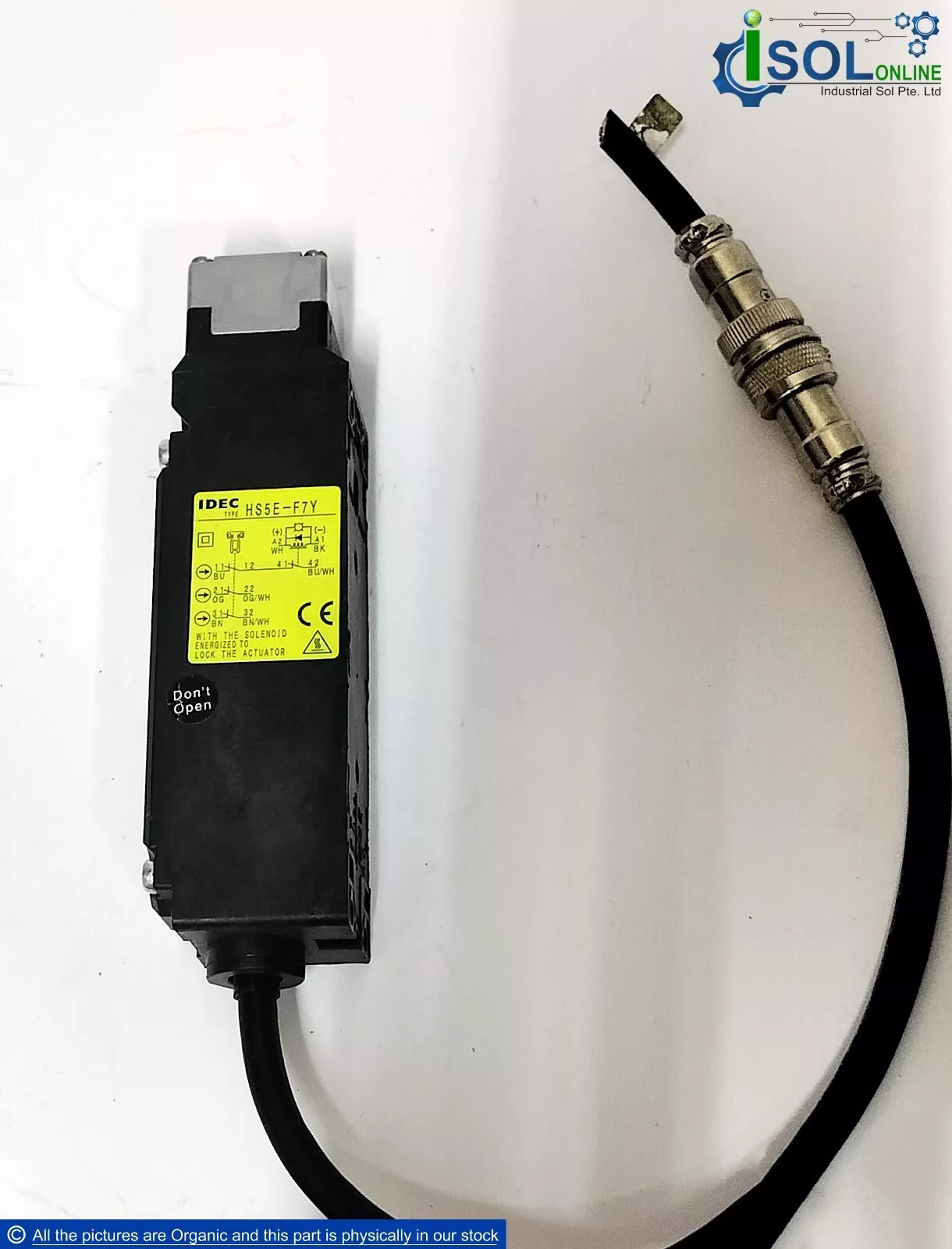 Idec HS5E-F7Y Safety Door Lock Switch 24VDC HS5E Series Mini Solenoid ...